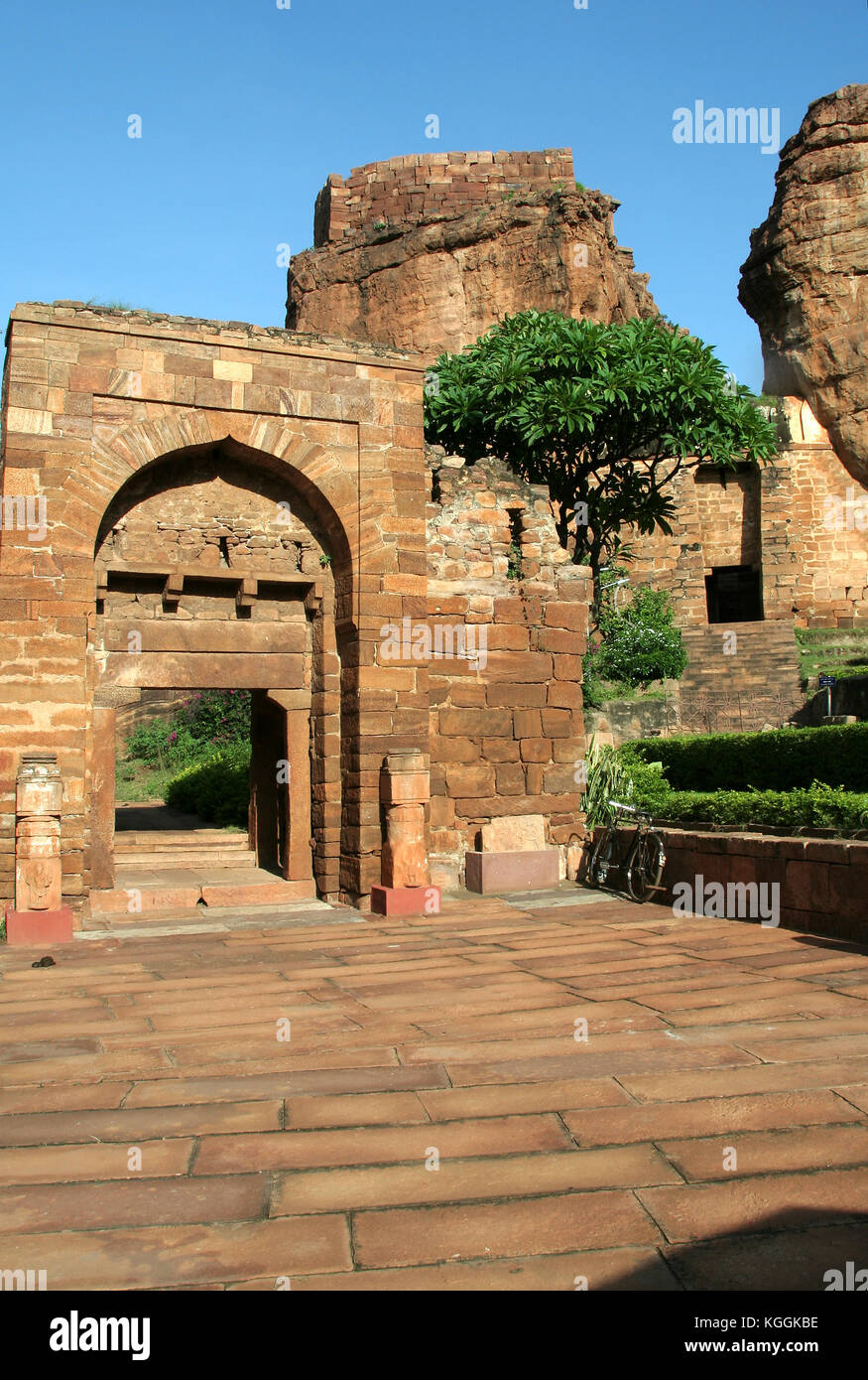 Entry to northern fort in Badami, Karnataka, India, Asia Stock Photo ...