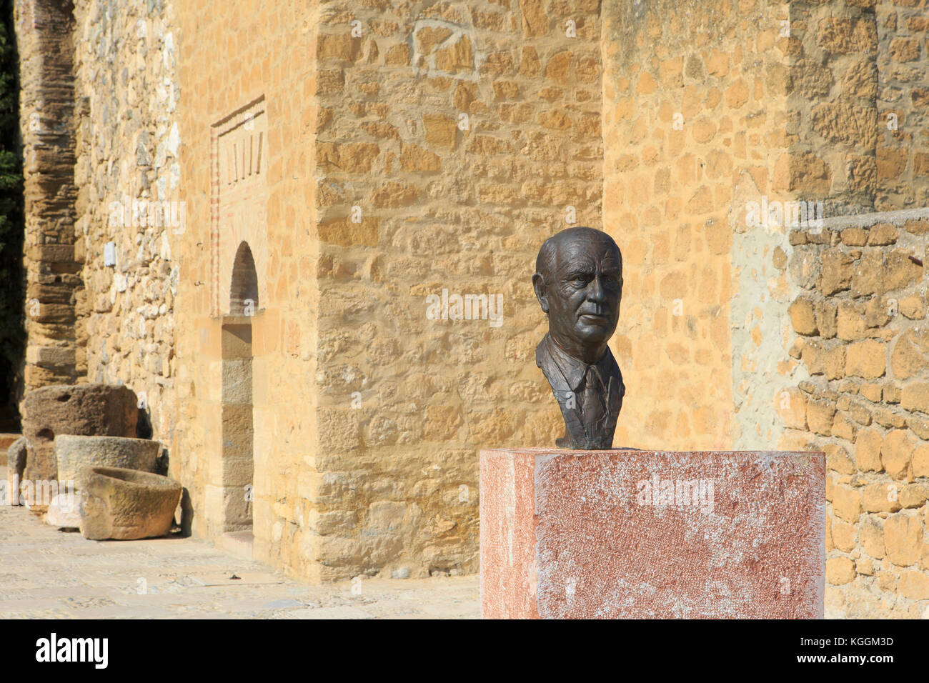 Bust of the British archaeoastronomer Michael Hoskin (1930) at the ...