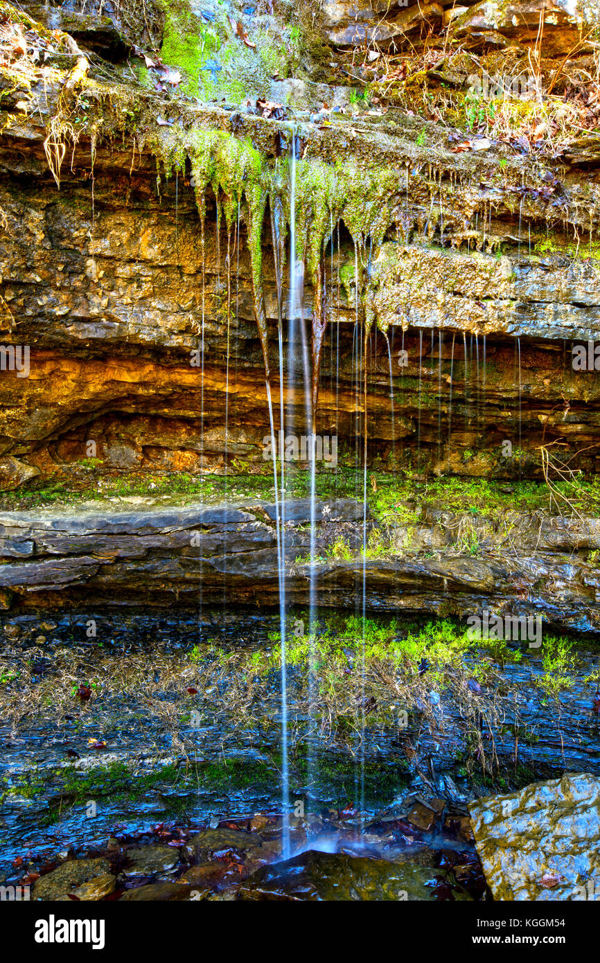 Iridescent Colors in a Natural Spring in Devils Den State Park in ...
