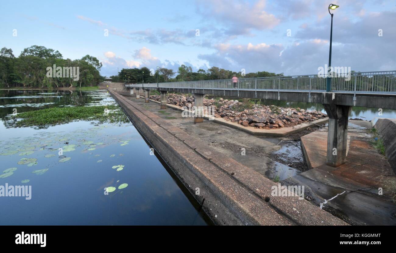sunrise at Aplins Weir, Ross River, Townsville, Queensland, Australia ...