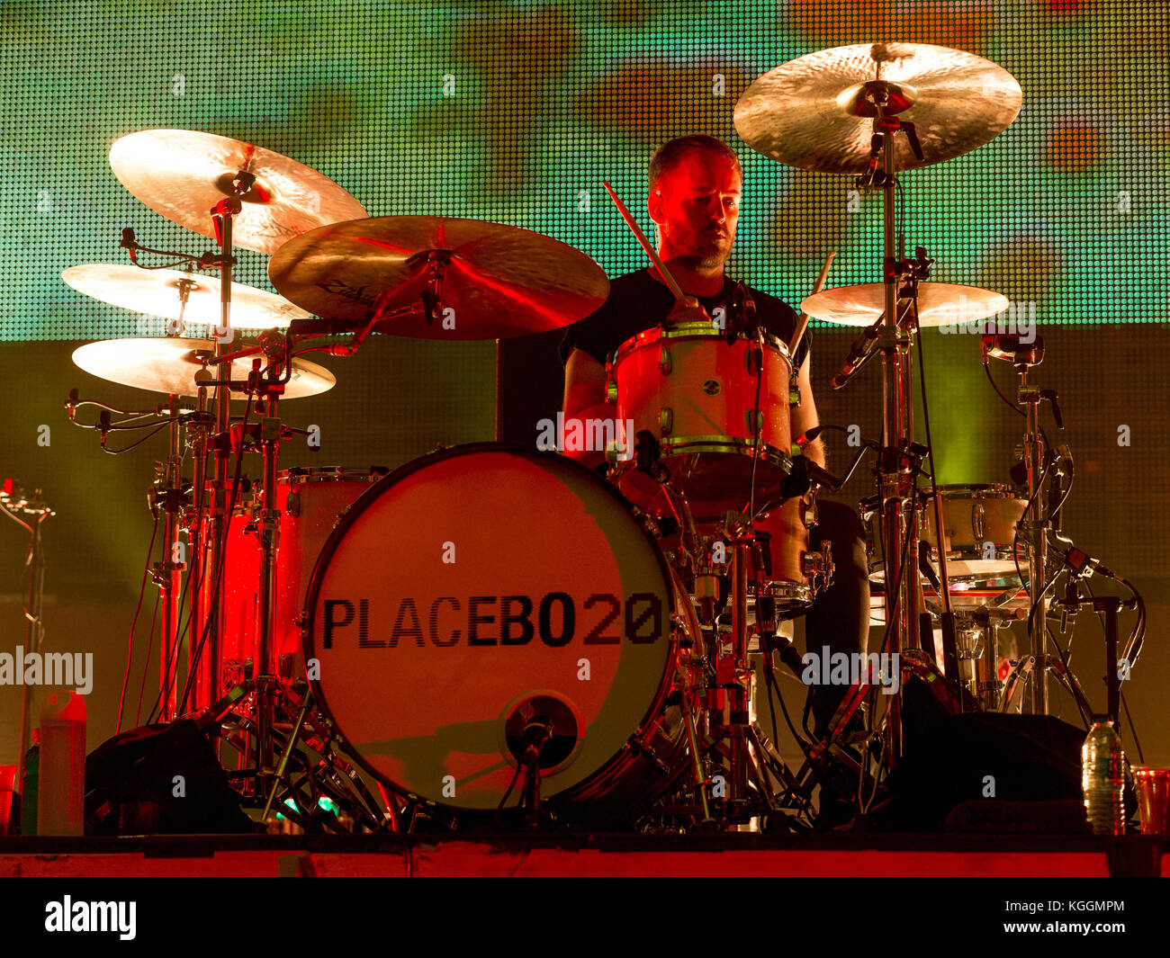 Placebo performing live at Edinburgh Usher Hall Featuring: Matt Lunn ...