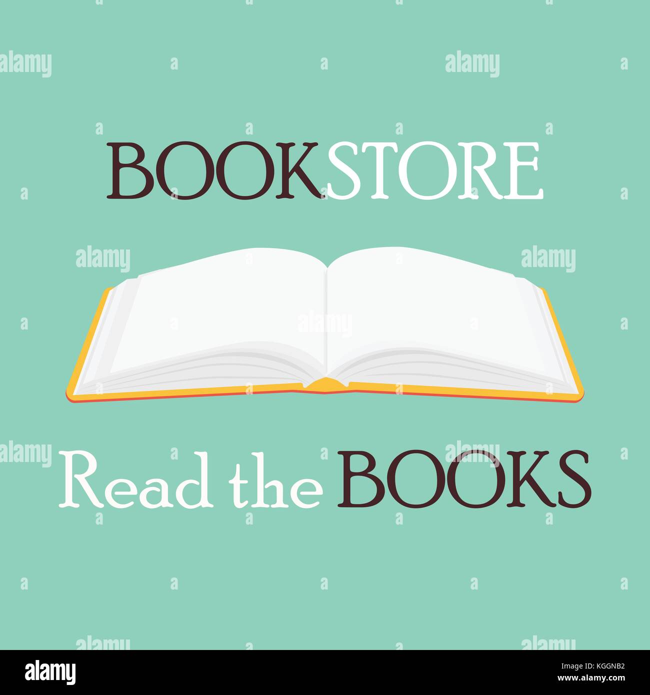Bookstore, bookshop vector emblem, sign, symbol, logo, icon. Read the ...