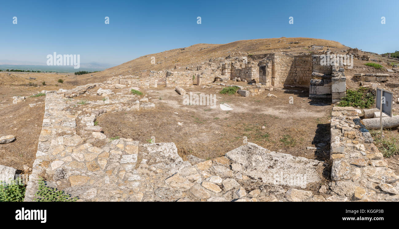 Octagonal bath Buildings at Hierapolis, Pamukkale, Turkey. UNESCO World ...