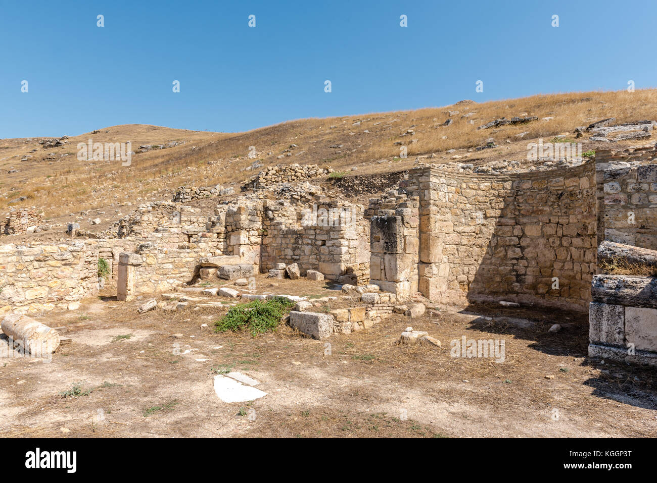 Octagonal bath Buildings at Hierapolis, Pamukkale, Turkey. UNESCO World ...