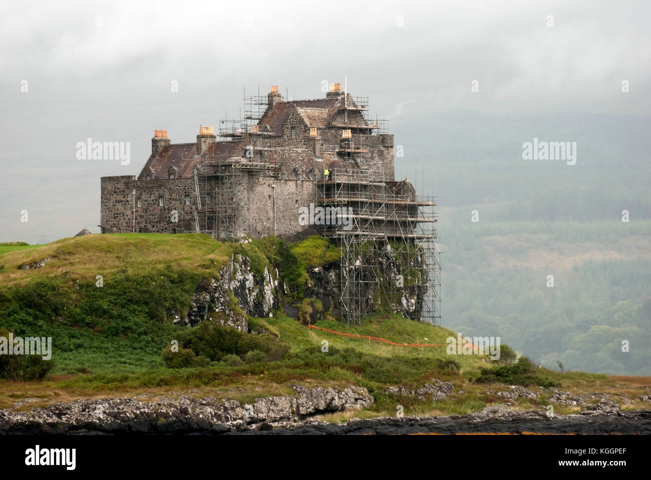13th Century Historic Duart Castle Isle of Mull Scotland south west ...