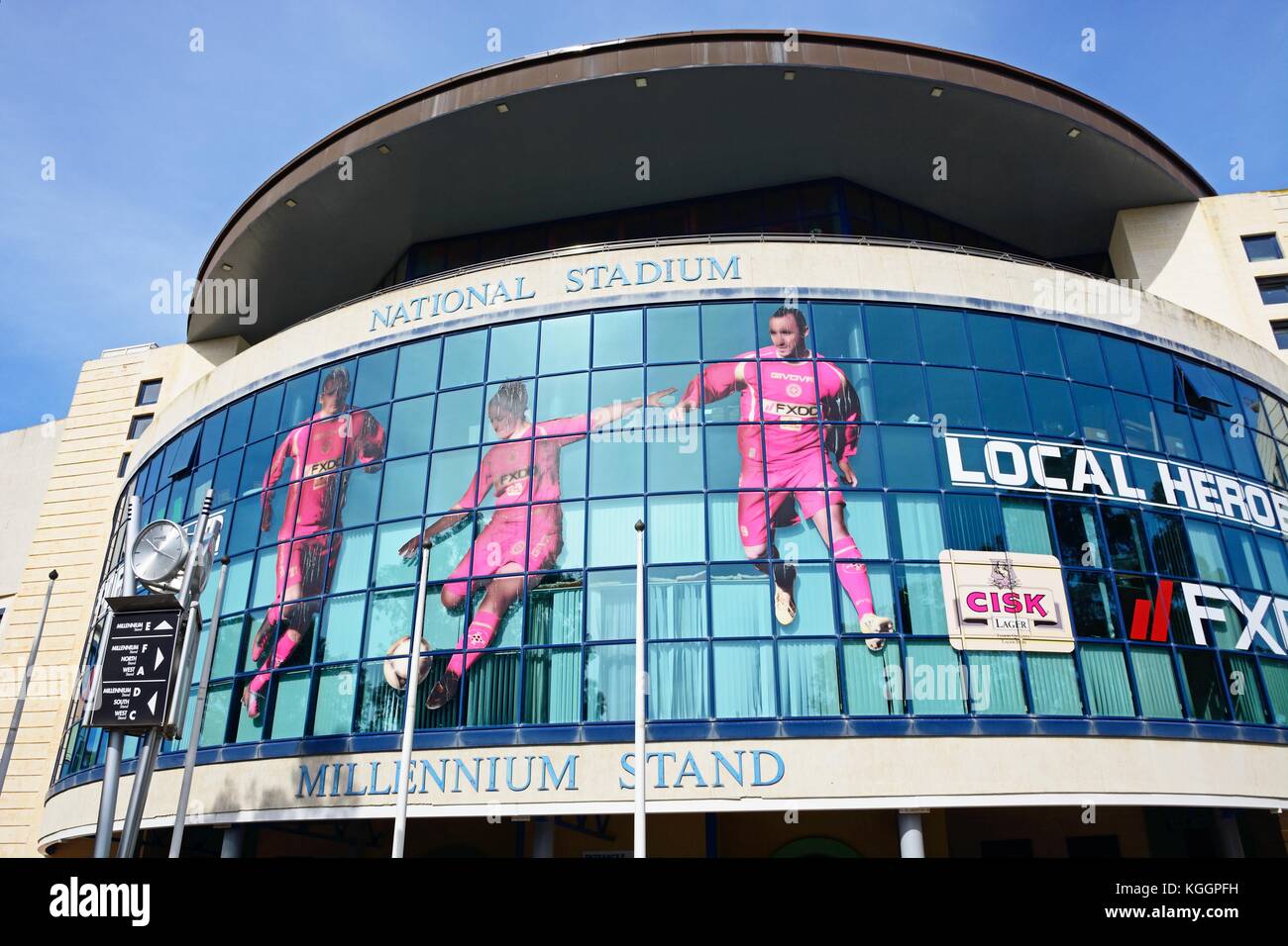 Front view of the National stadium, Ta’ Qali, Malta, Europe Stock Photo ...