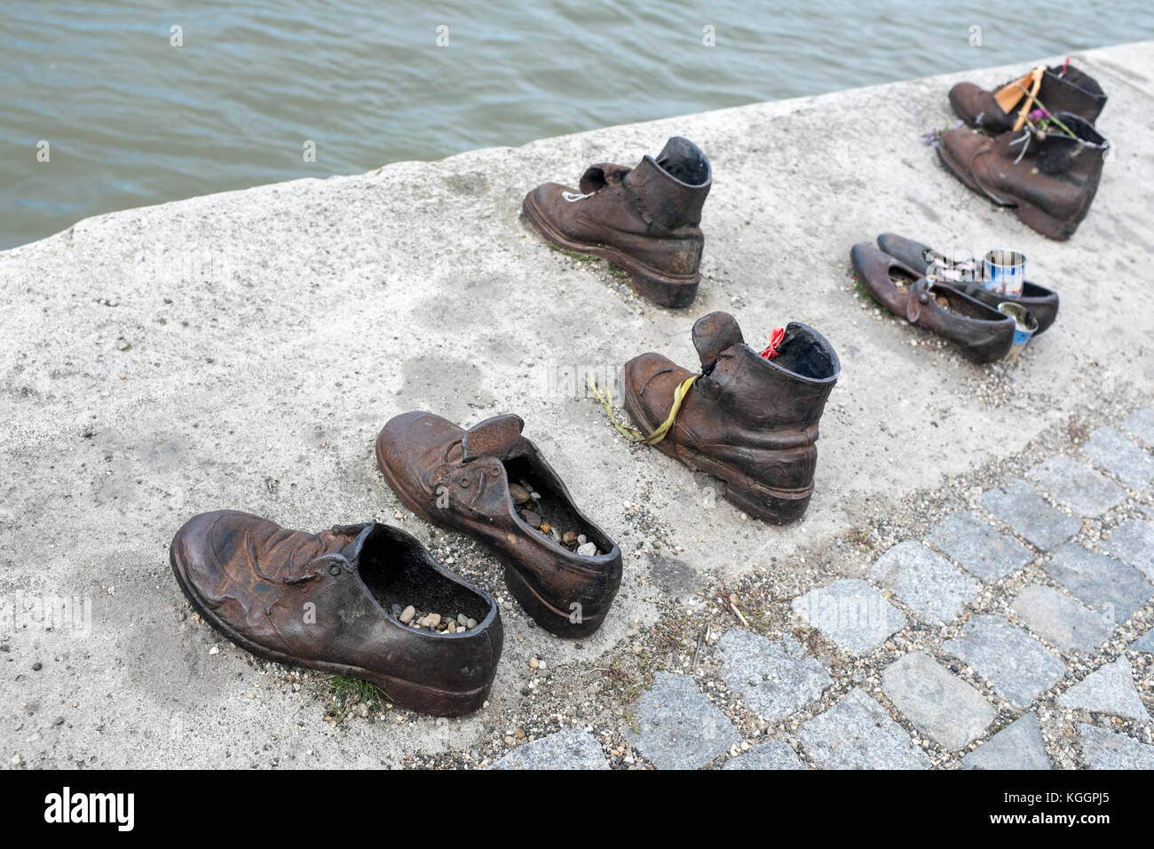 Shoes on the Danube Bank Stock Photo - Alamy