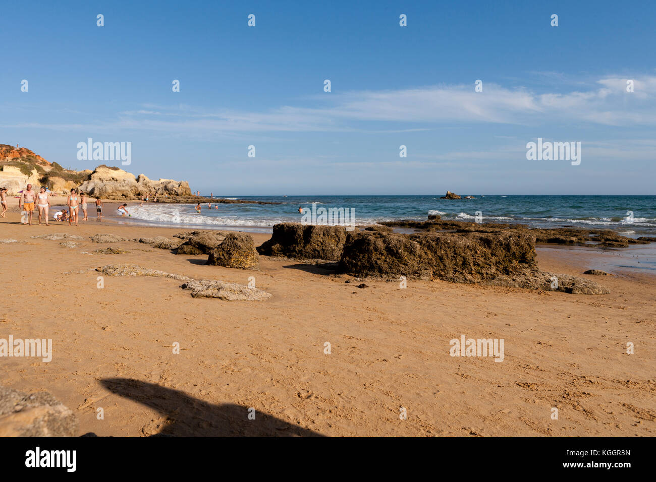 Galé beach, Albufeira Algarve Stock Photo - Alamy