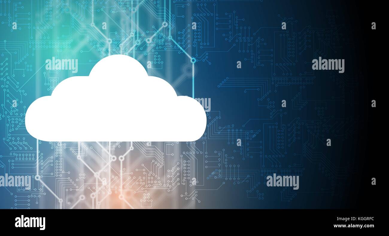 Modern cloud technology. Integrated digital web concept background ...
