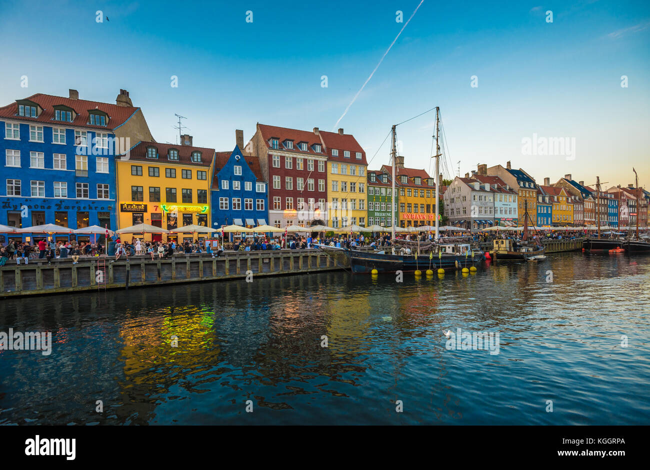 Nyhavn district is one of the most famous landmarks in Copenhagen ...