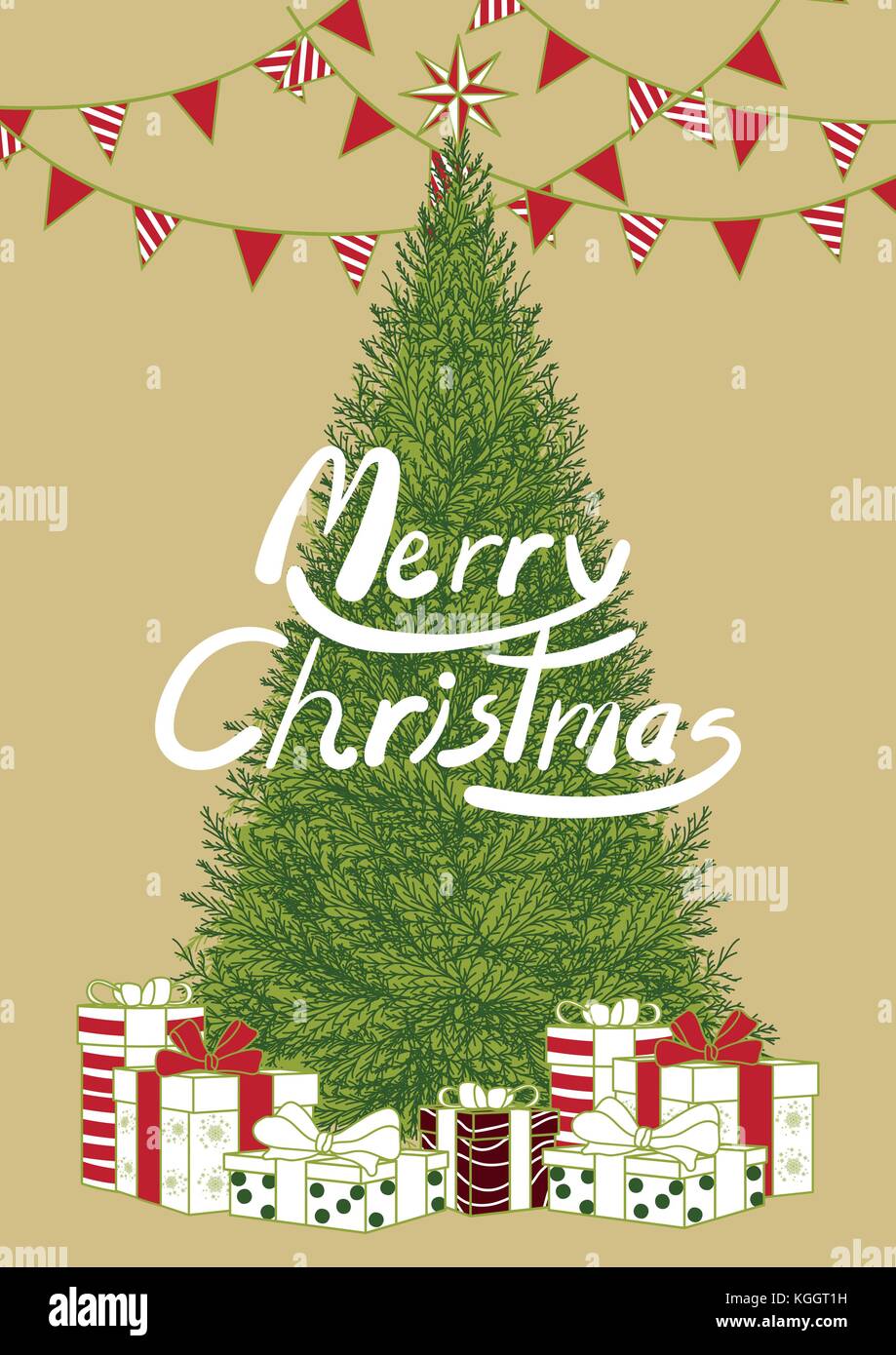 Christmas Tree Poster Background