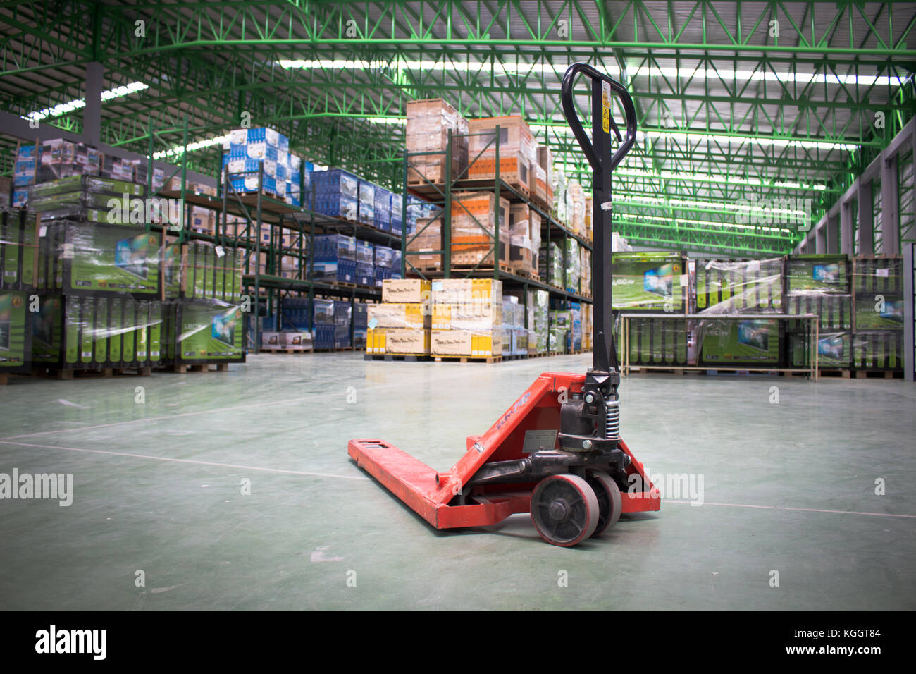 Stacker forklift warehouse hi-res stock photography and images - Alamy
