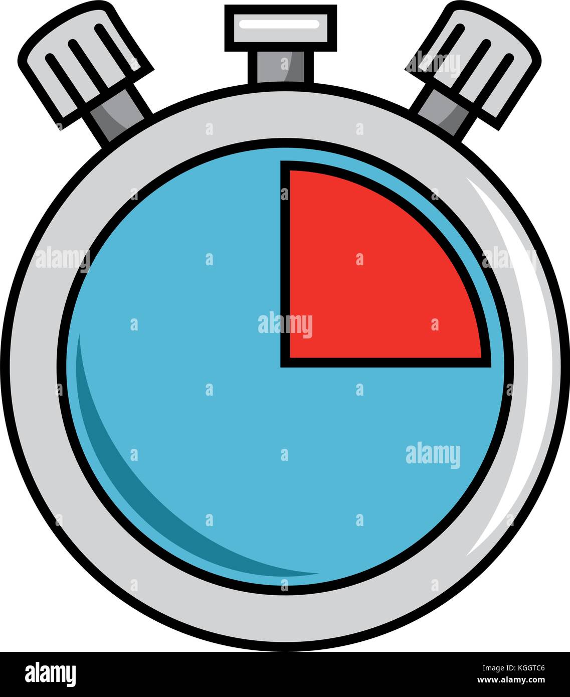Chronometer Timer Isolated Icon Vector Illustration Design Stock Vector