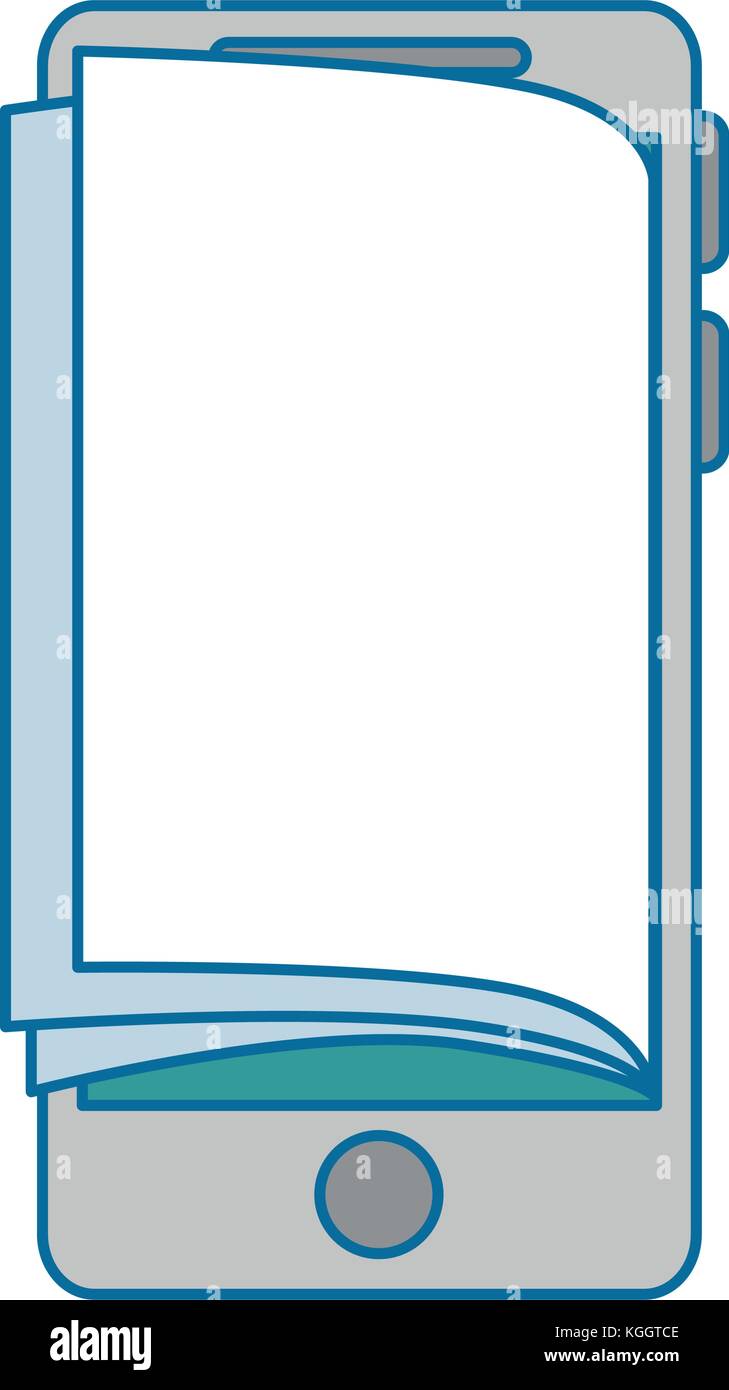 smartphone device with ebook vector illustration design Stock Vector ...