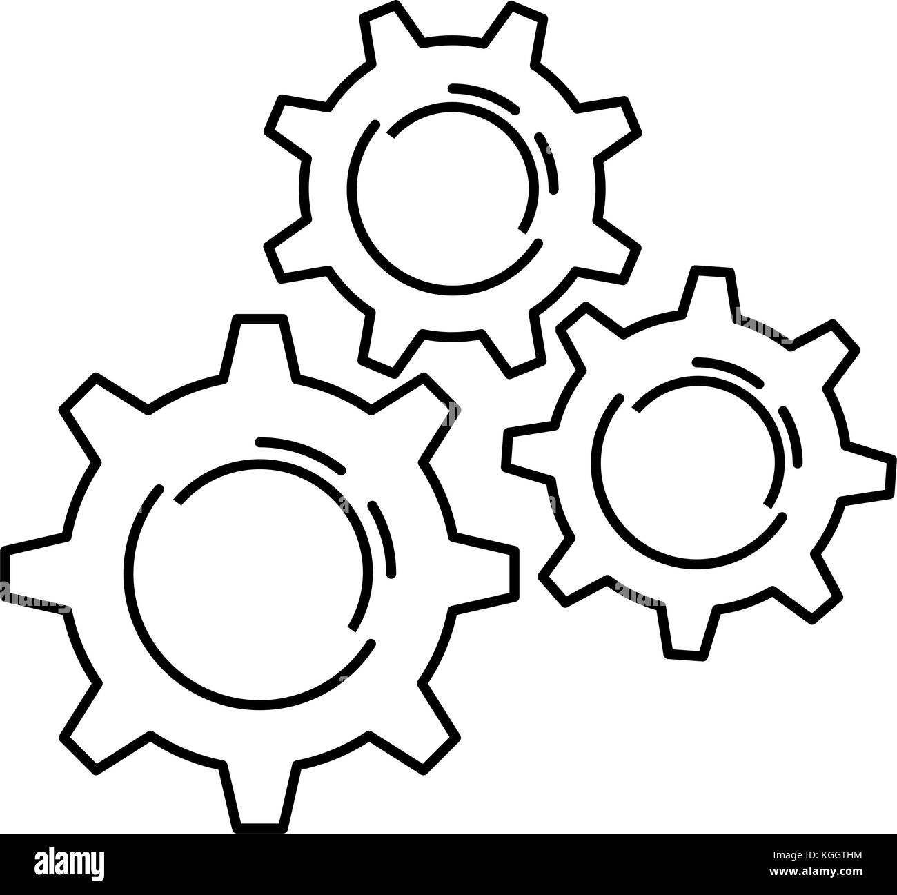 gear machine isolated icon Stock Vector Image & Art - Alamy