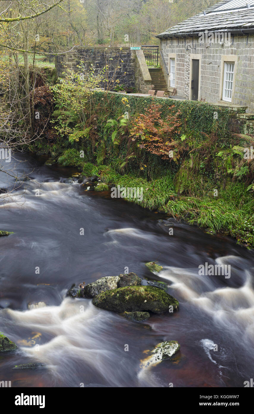 View of Hebden Water at Gibson Mill, Hardcastle Crags, Heptonstall ...