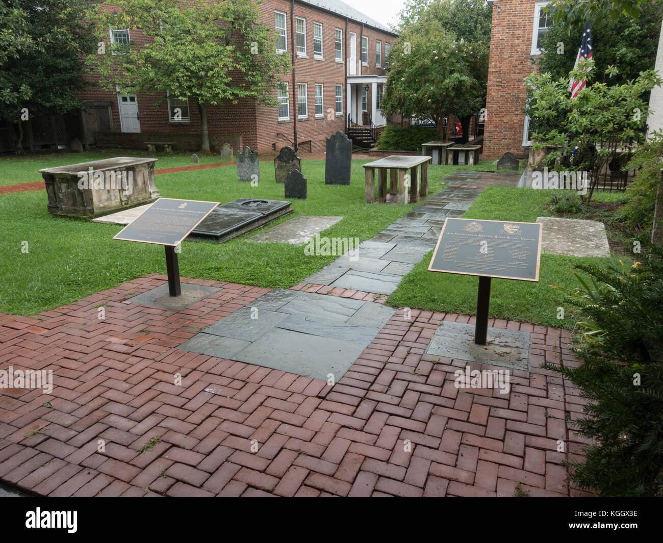 General view of the churchyard burial ground of the Old Presbyterian ...