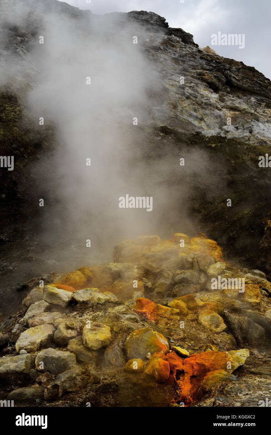 Volcanic activity sulfur fumarole hi-res stock photography and images ...