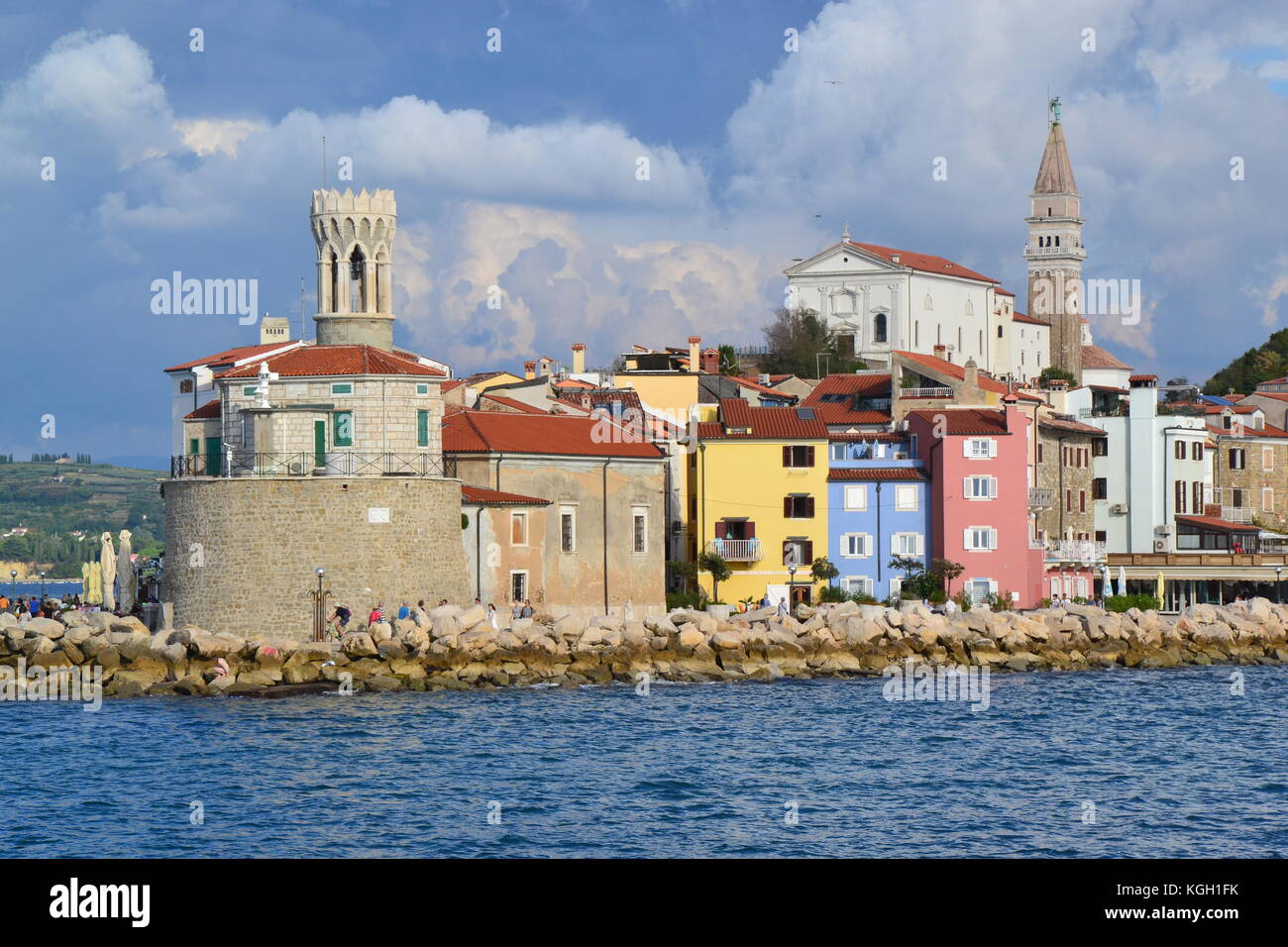 piran slovenia koper venice tartini church Stock Photo - Alamy