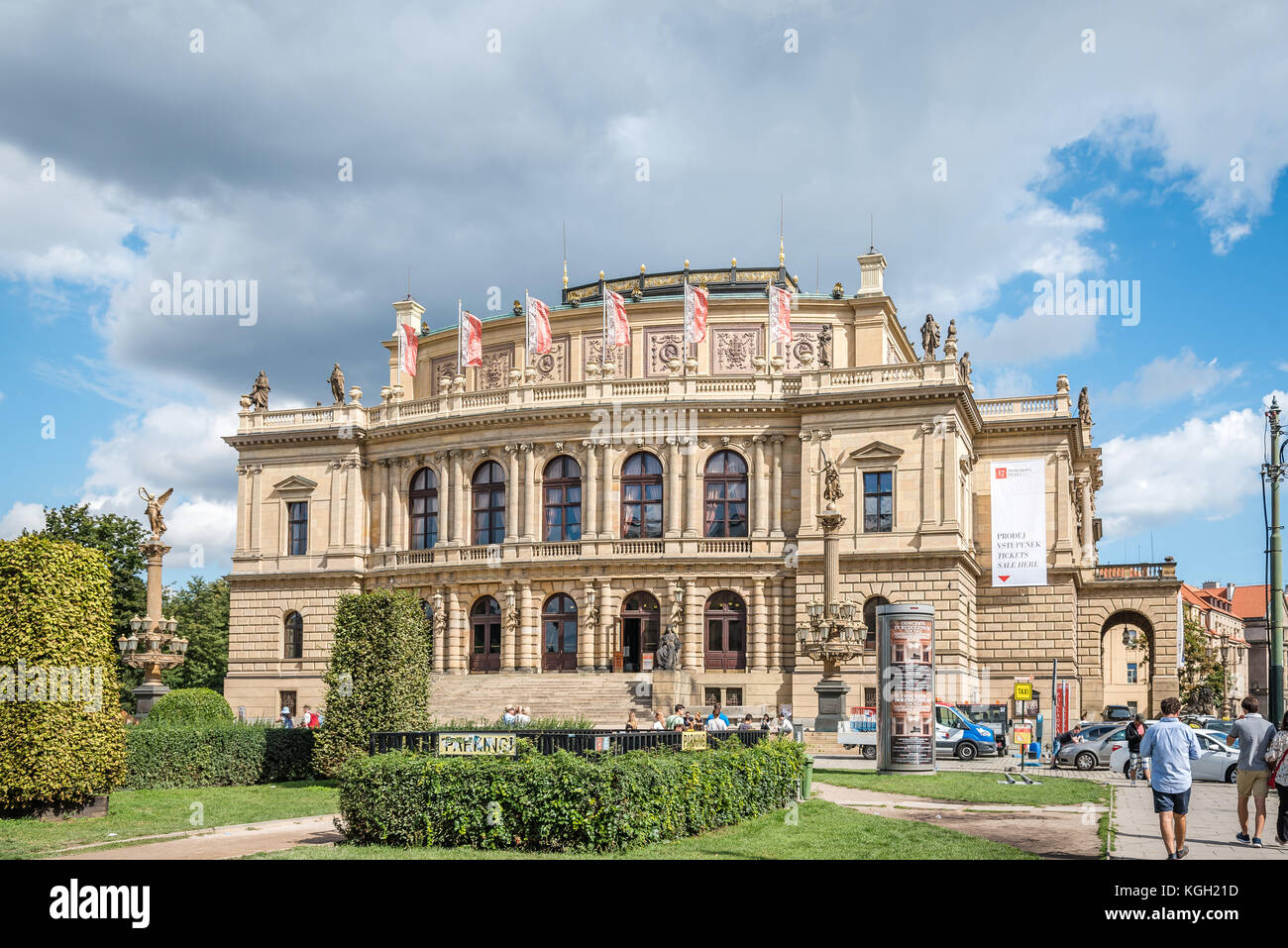 Outdoor view of The Rudolfinum in Prague Stock Photo - Alamy