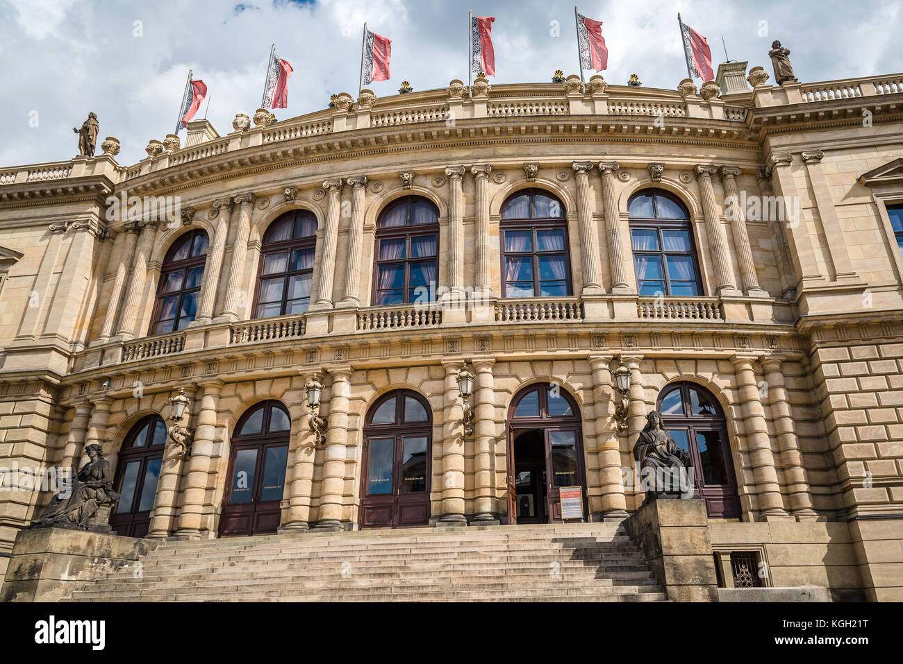 Outdoor view of The Rudolfinum in Prague Stock Photo - Alamy