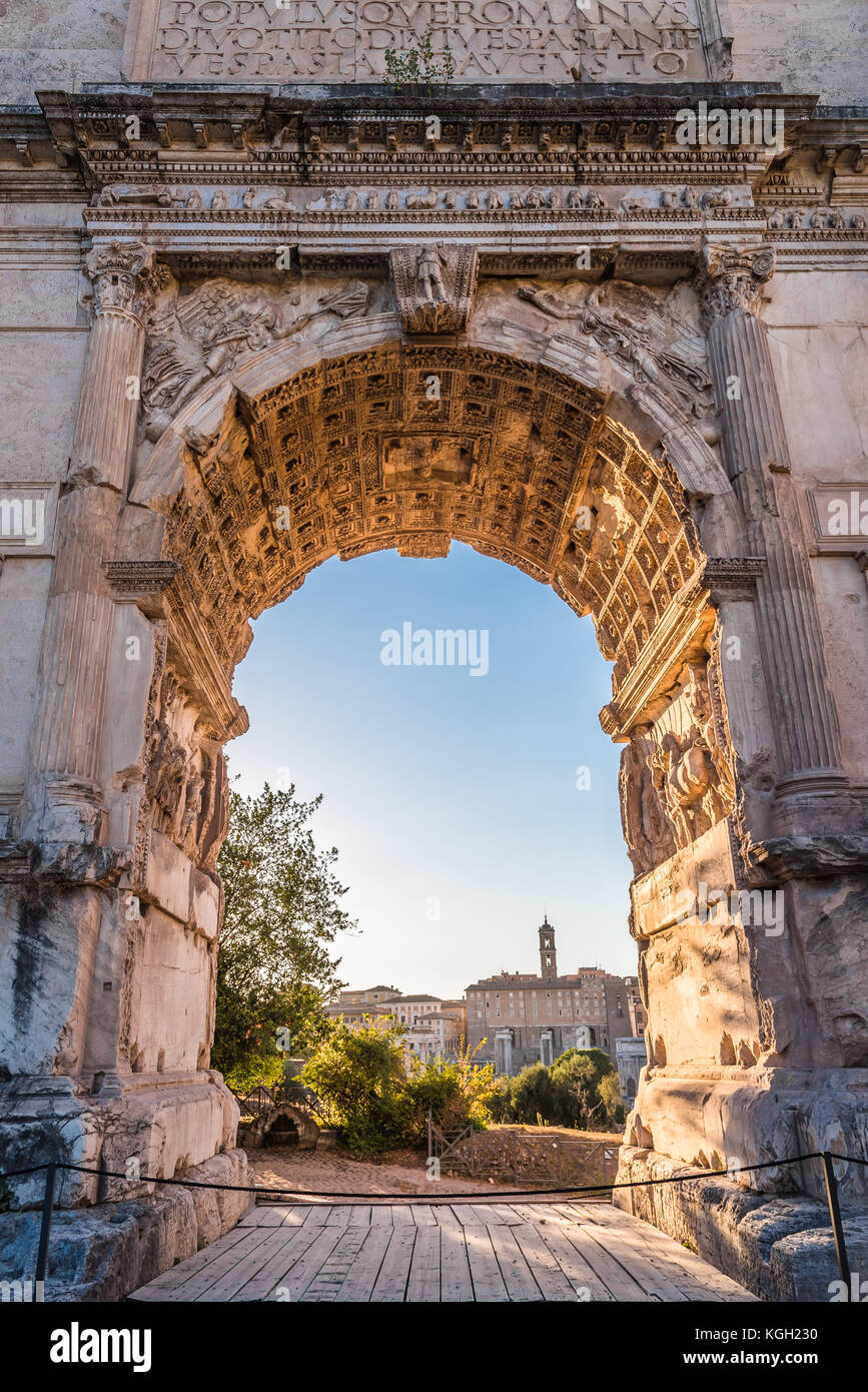 View of Forum of Rome Stock Photo - Alamy