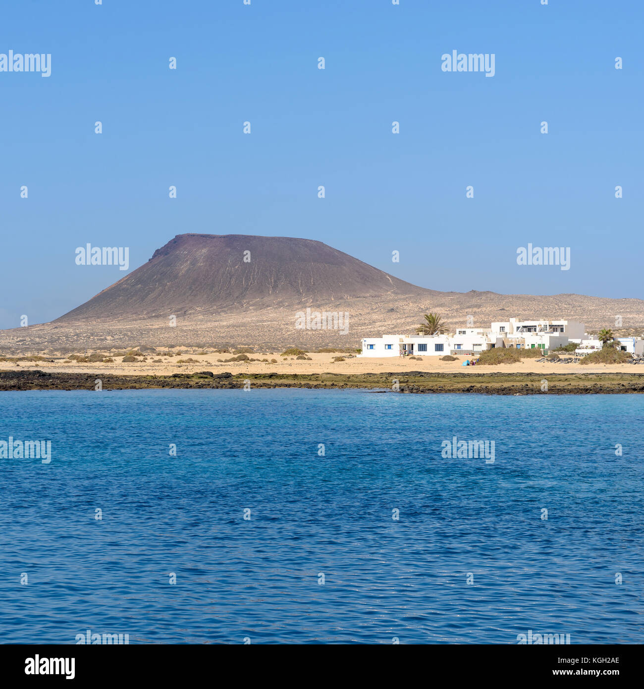 Caleta de Sebo in La Graciosa island, Canary Islands, Spain Stock Photo ...
