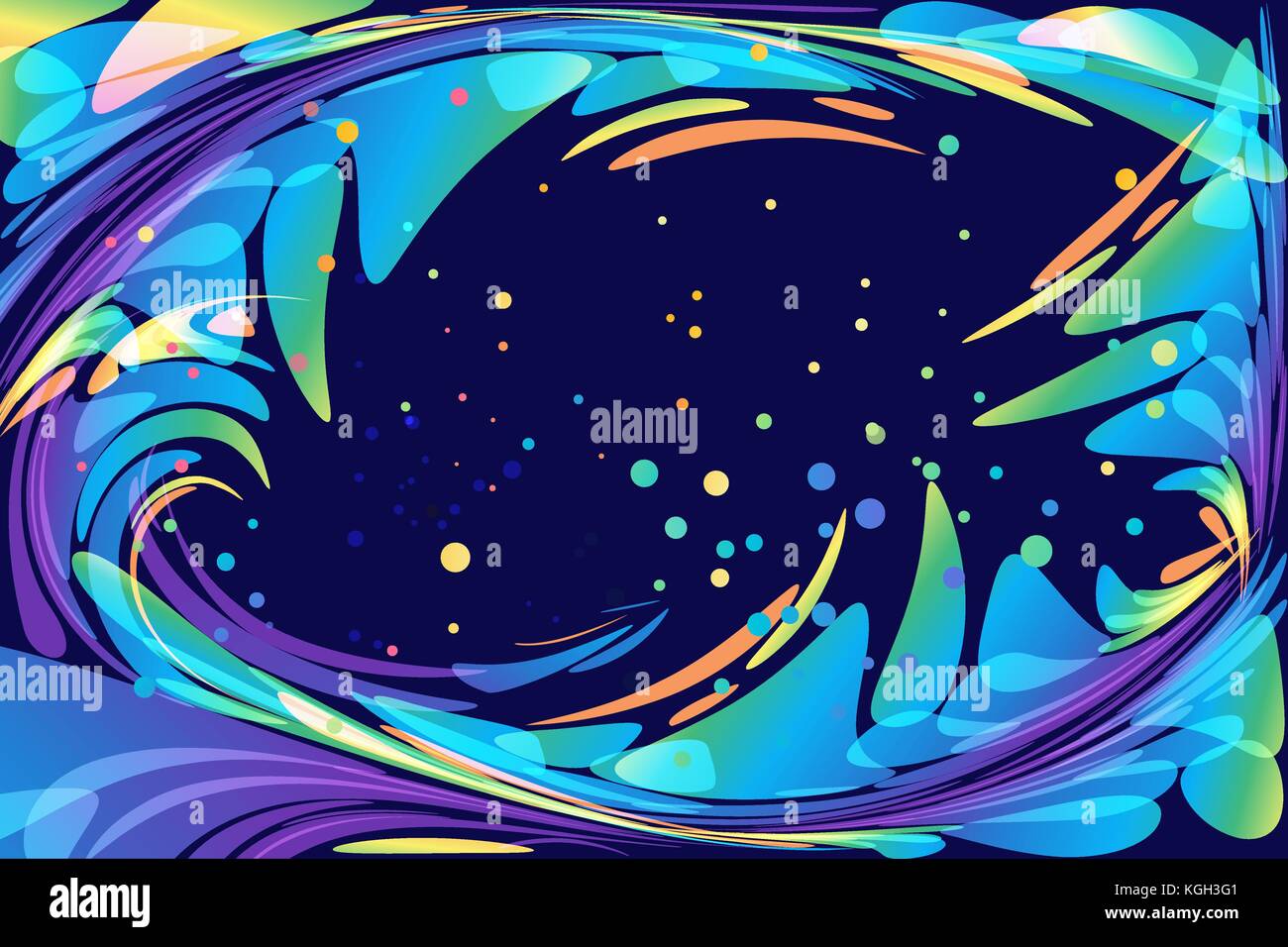 Abstract fairy dark backdrop, vector illustration Stock Vector Image ...