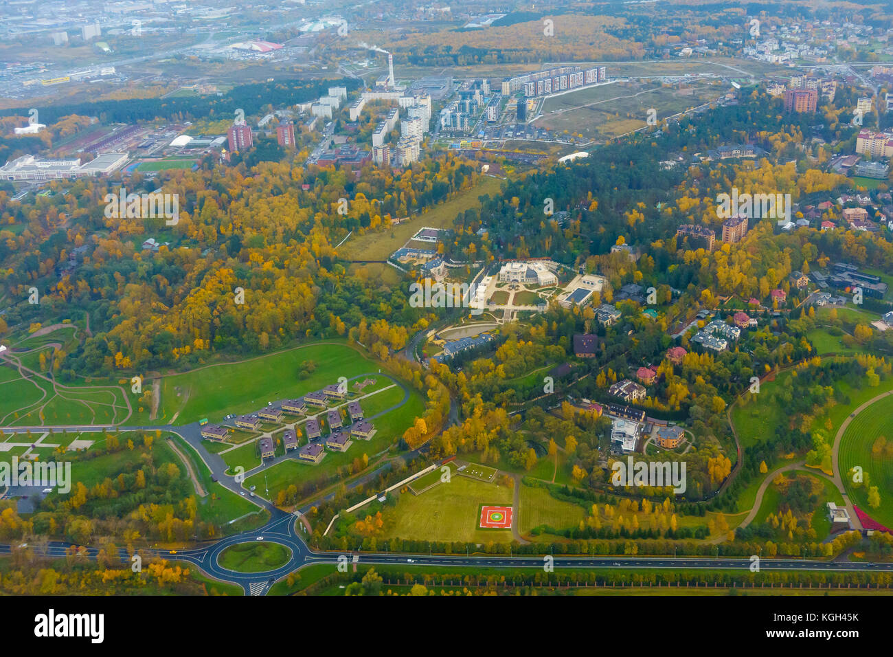 Aerial view of country side Stock Photo - Alamy