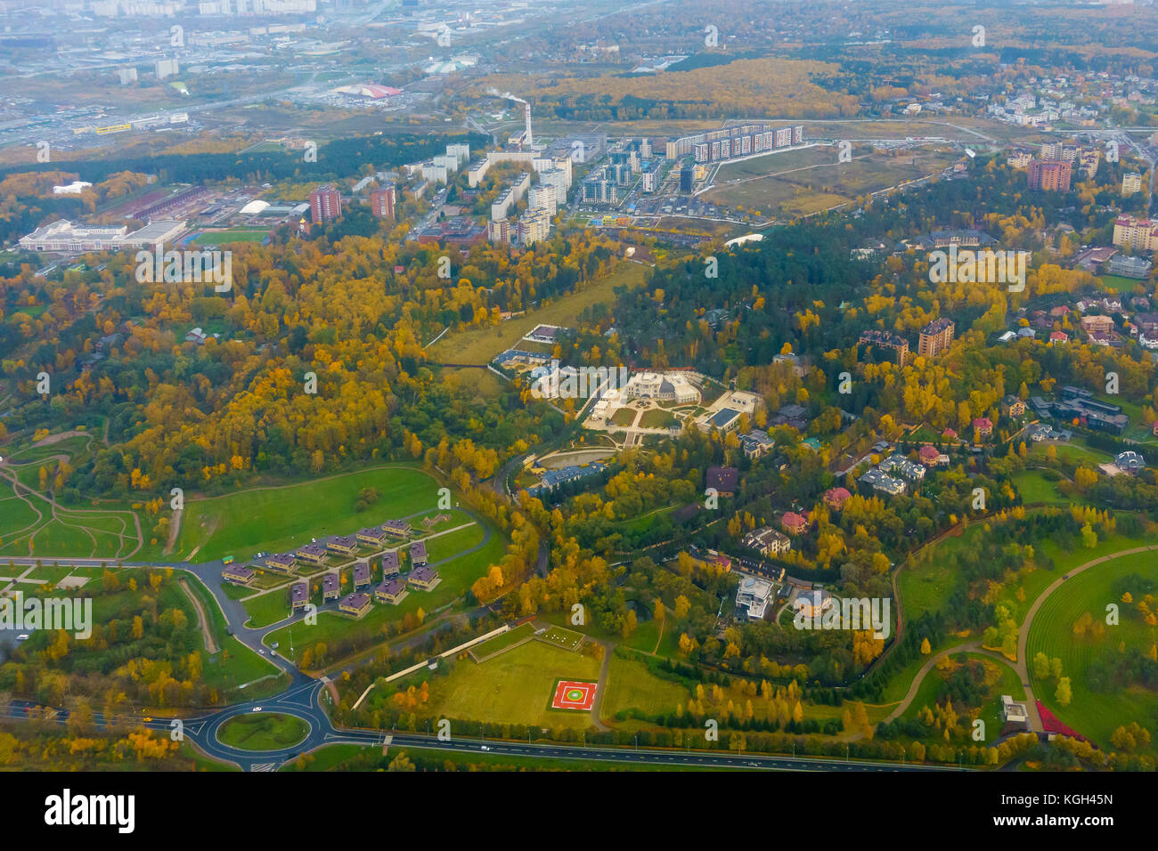 Aerial view of country side Stock Photo - Alamy