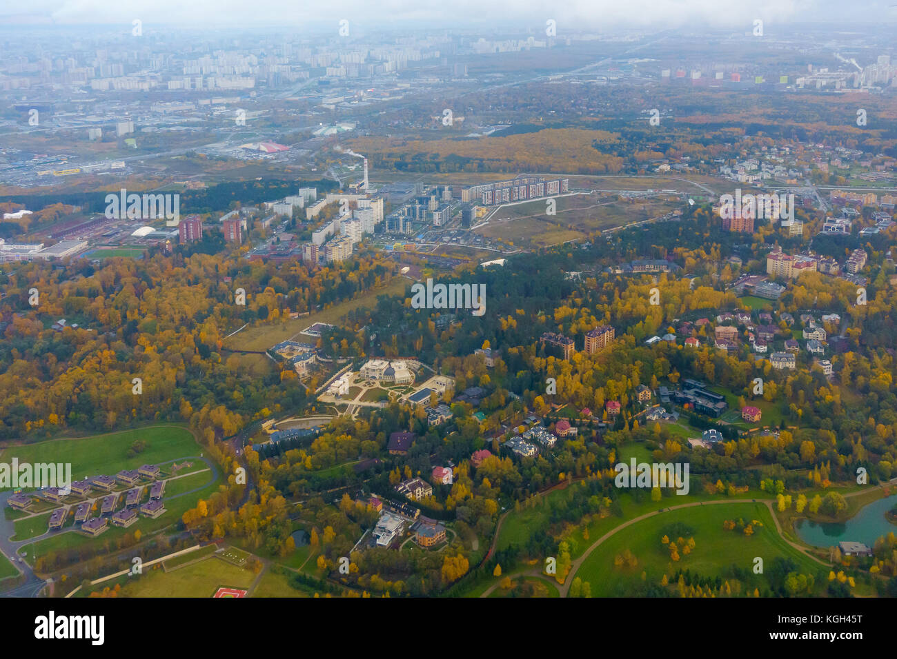 Aerial view of country side Stock Photo - Alamy