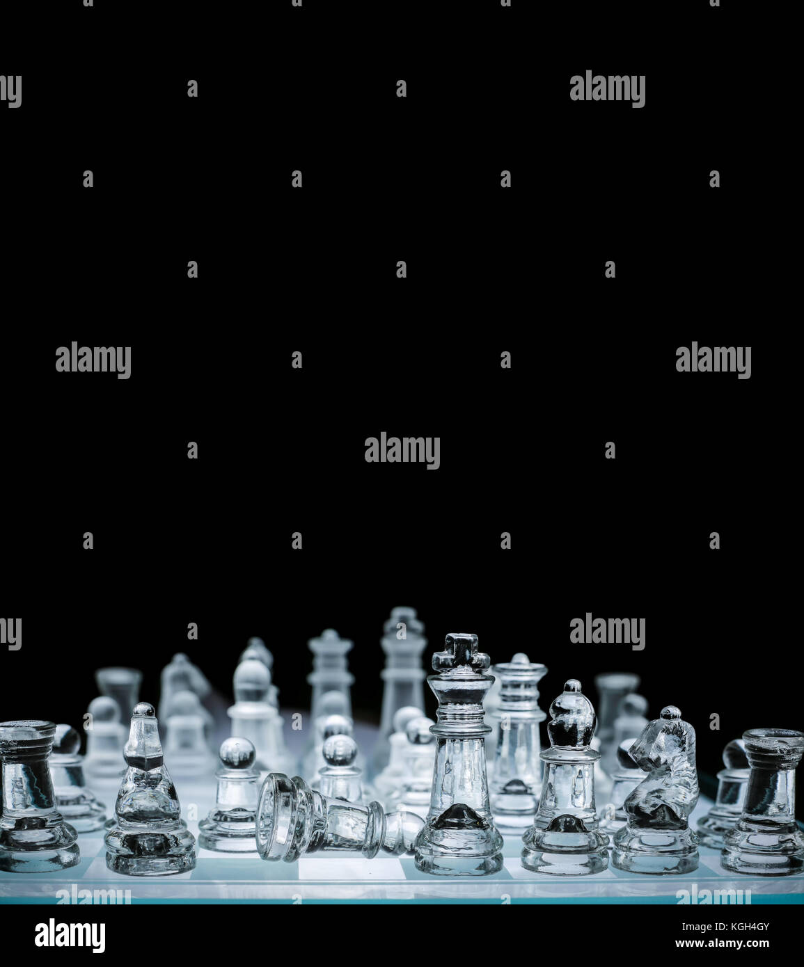 Side view of chess board Stock Photo - Alamy