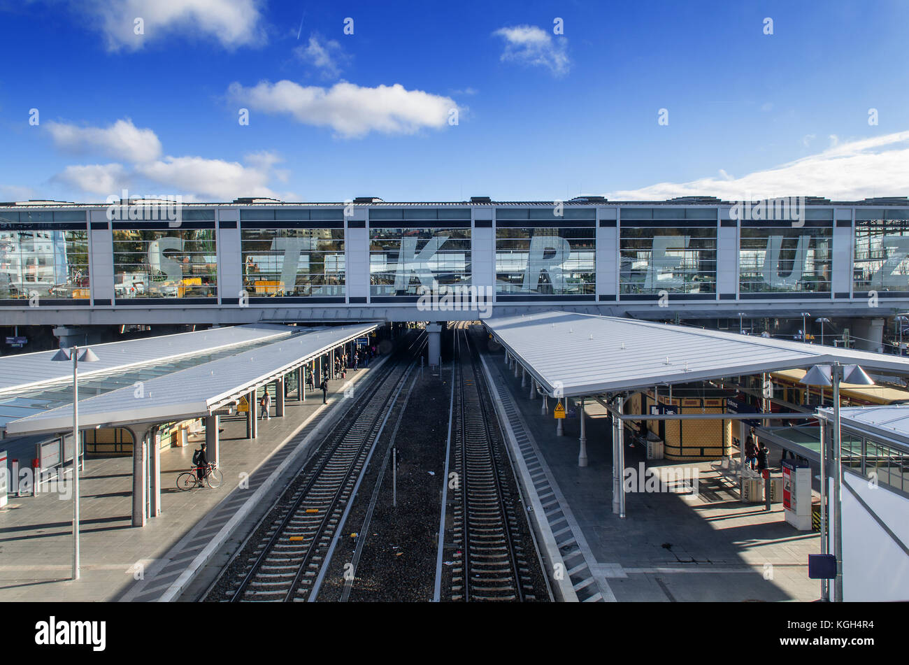 Berlin rail station aerial hi-res stock photography and images - Alamy