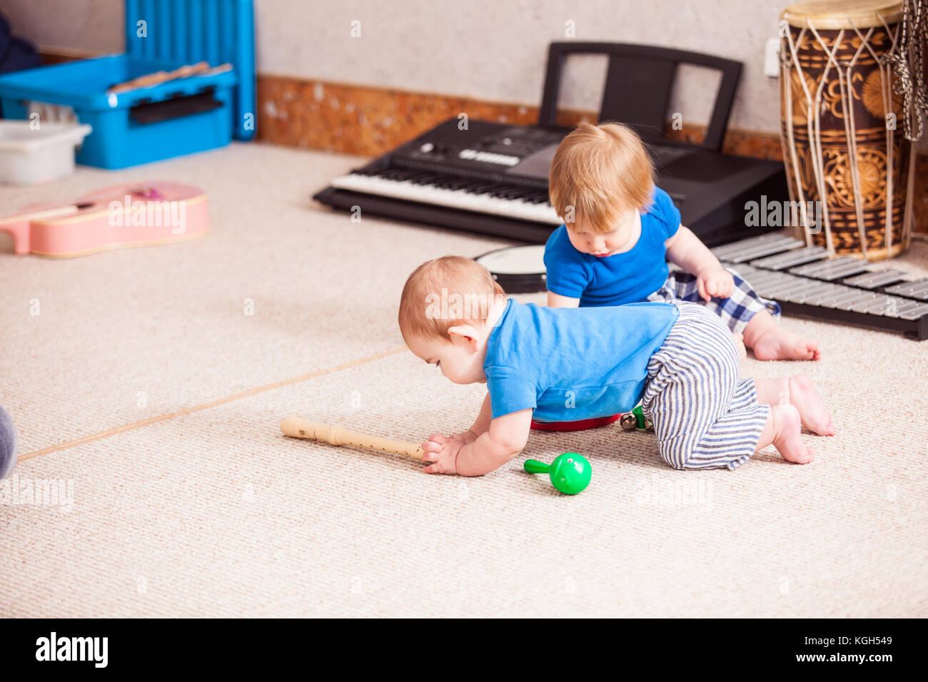 Boys with musical instruments Stock Photo - Alamy