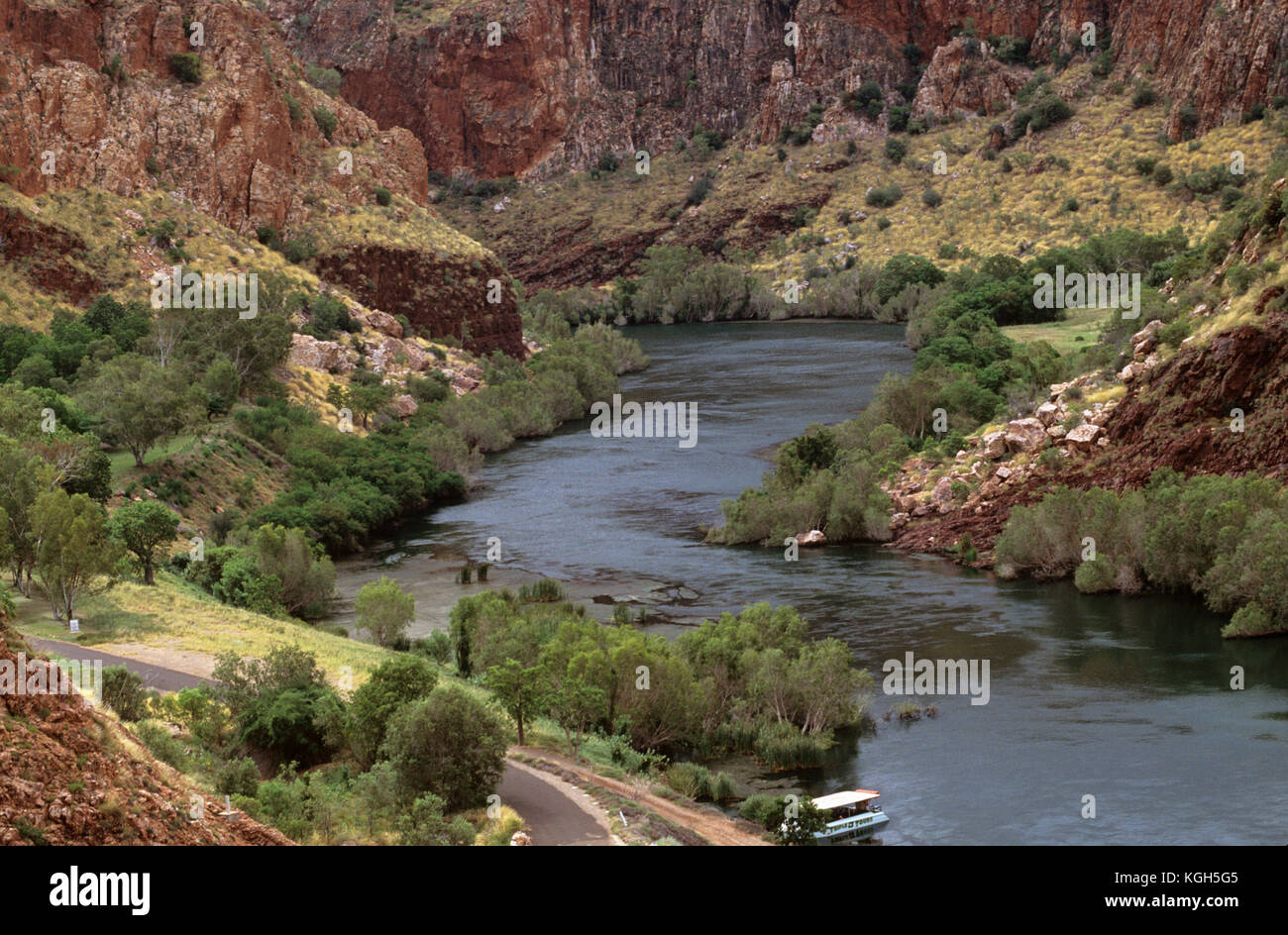 Ord River near the Ord River Dam, North Kimberley region, Western ...