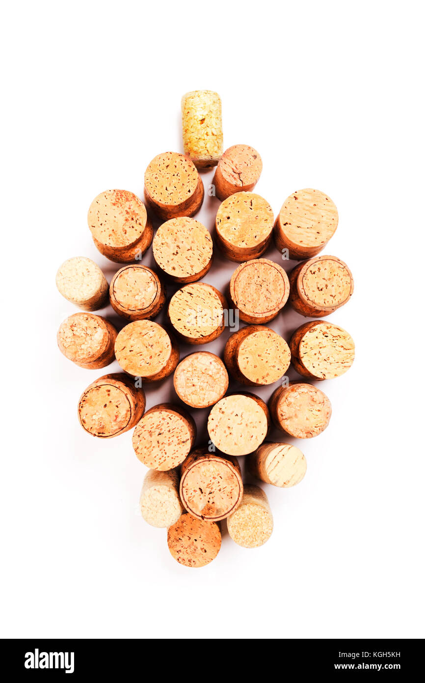 Wine corks isolated Stock Photo - Alamy