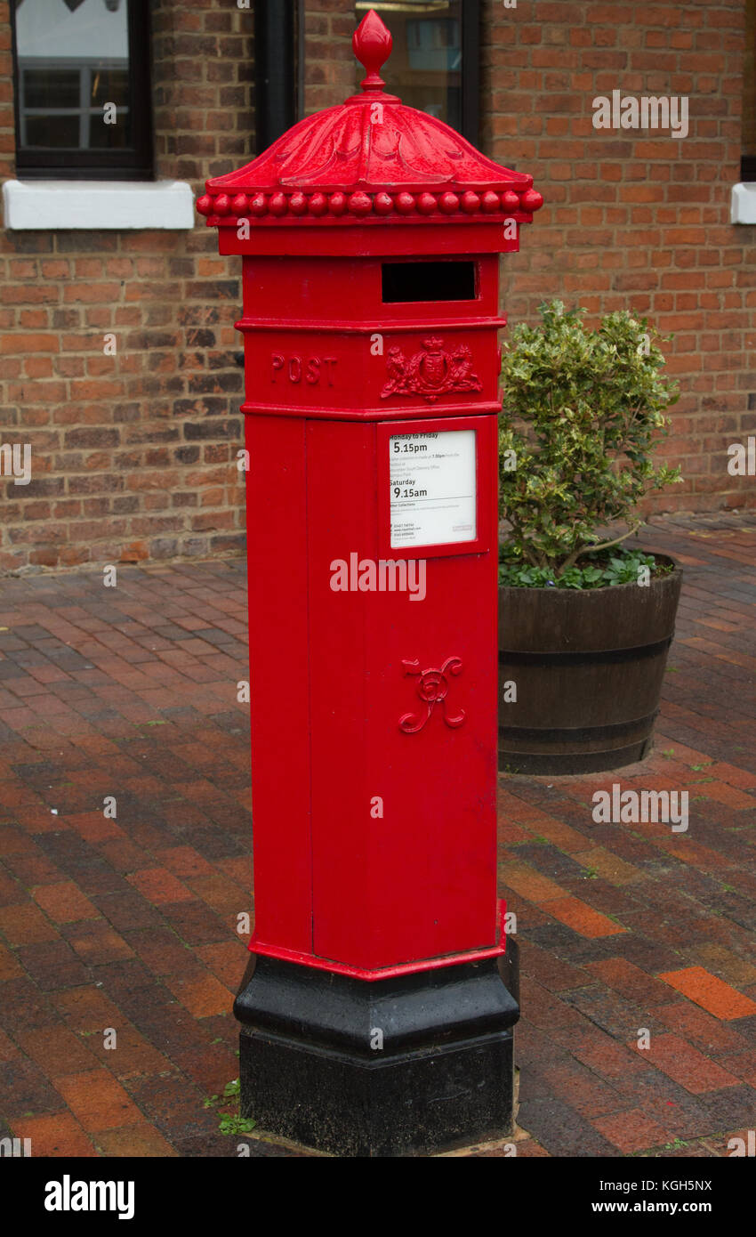 Working Victorian Letter Box at Gloucester Docks Museum, UK Stock Photo ...