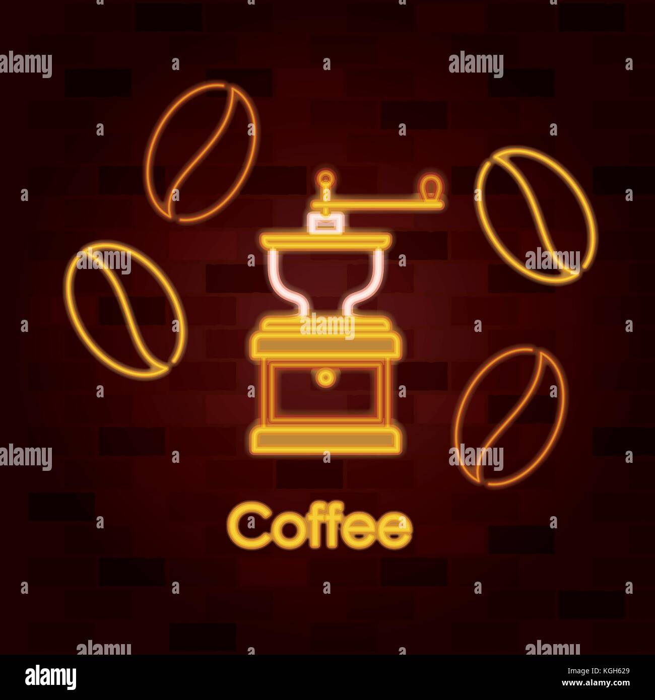 Electric coffee grinder Stock Vector Images - Alamy
