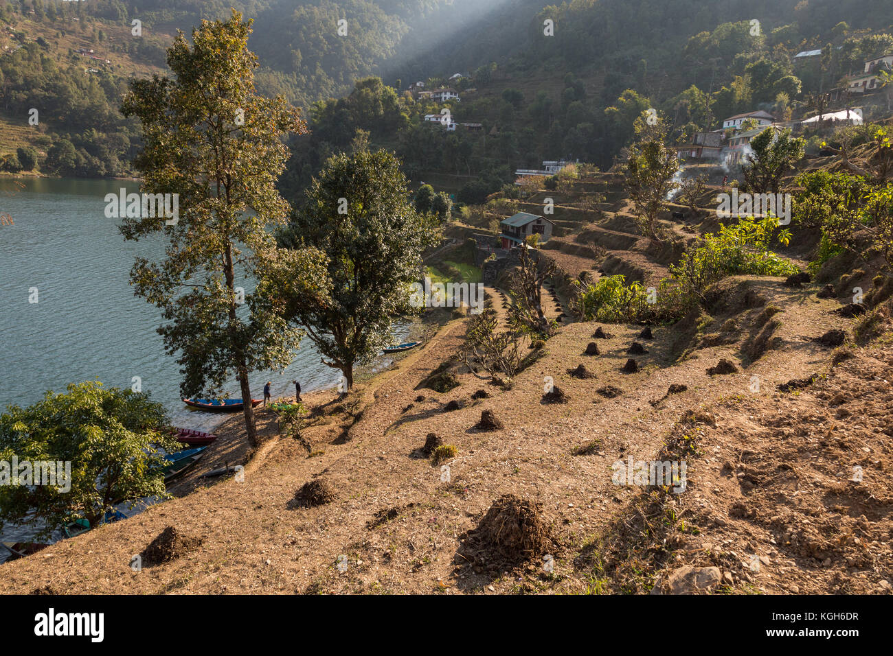 On the banks of Phewa Tal, Pokhara Stock Photo - Alamy