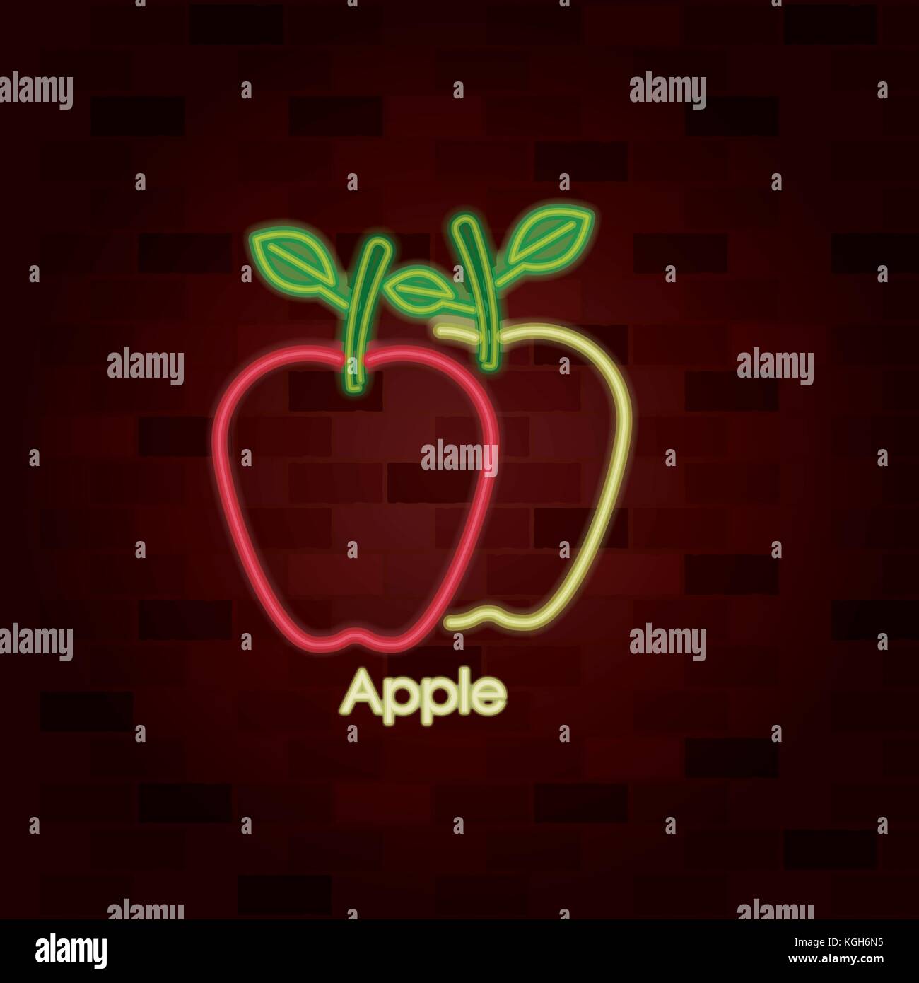 Vitamin neon sign on Stock Vector Images - Alamy