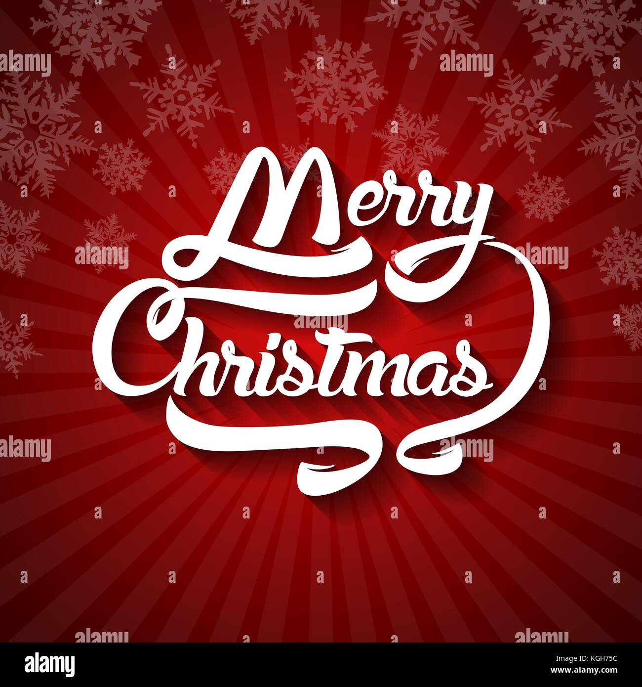 Christmas greeting card text. Merry Christmas lettering, vector ...