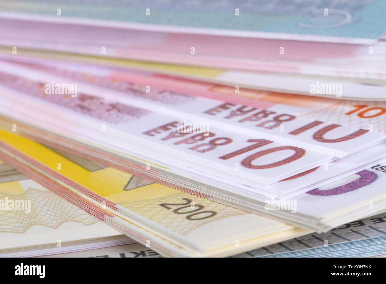 Finance concept, stack of euro banknotes and cash money Stock Photo - Alamy