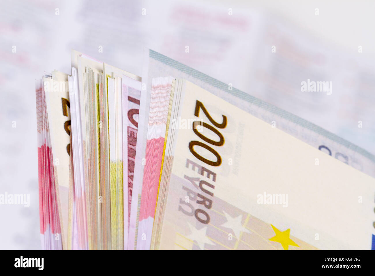 Finance concept, stack of euro banknotes and cash money Stock Photo - Alamy