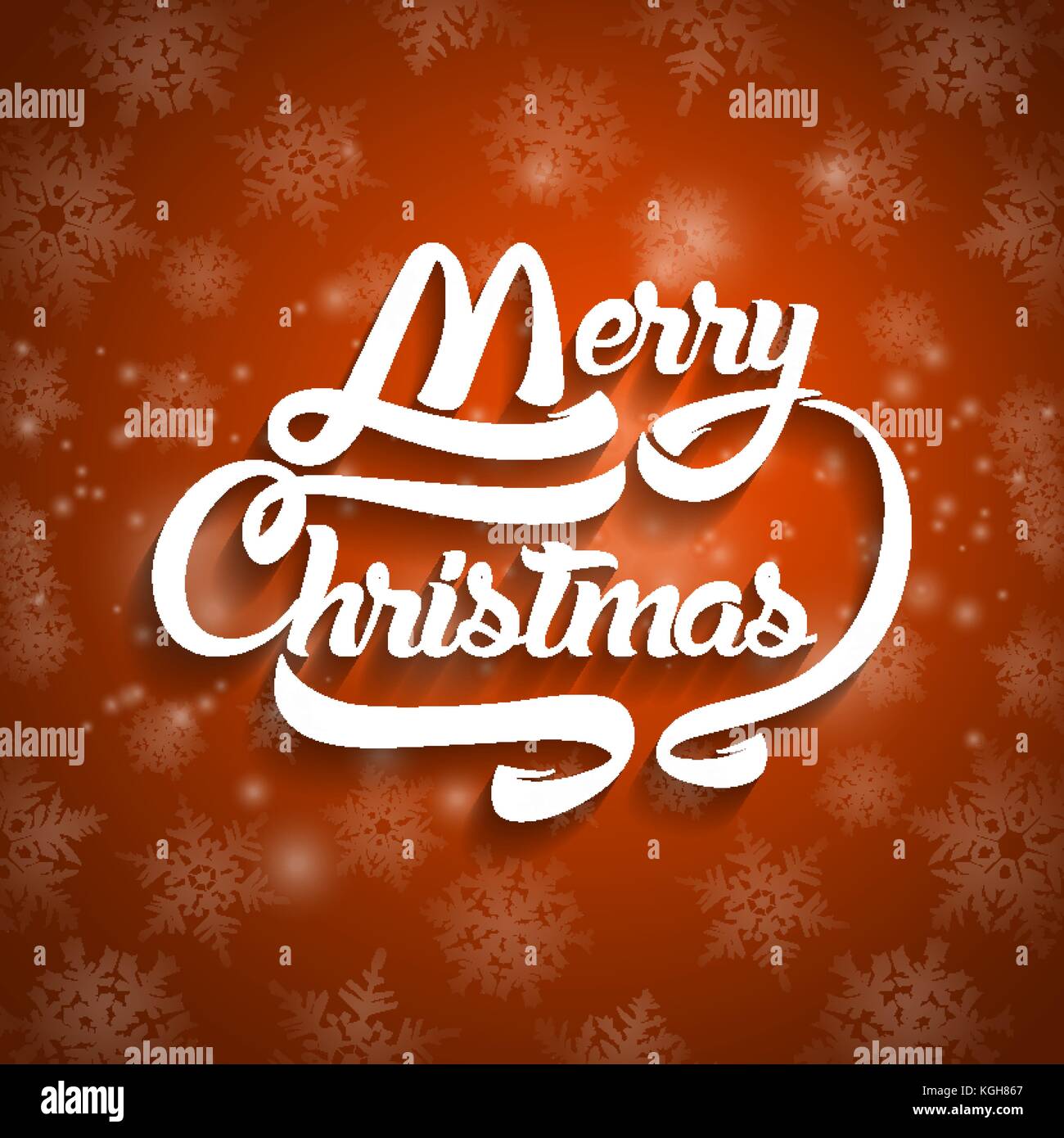 Christmas greeting card text. Merry Christmas lettering, vector ...