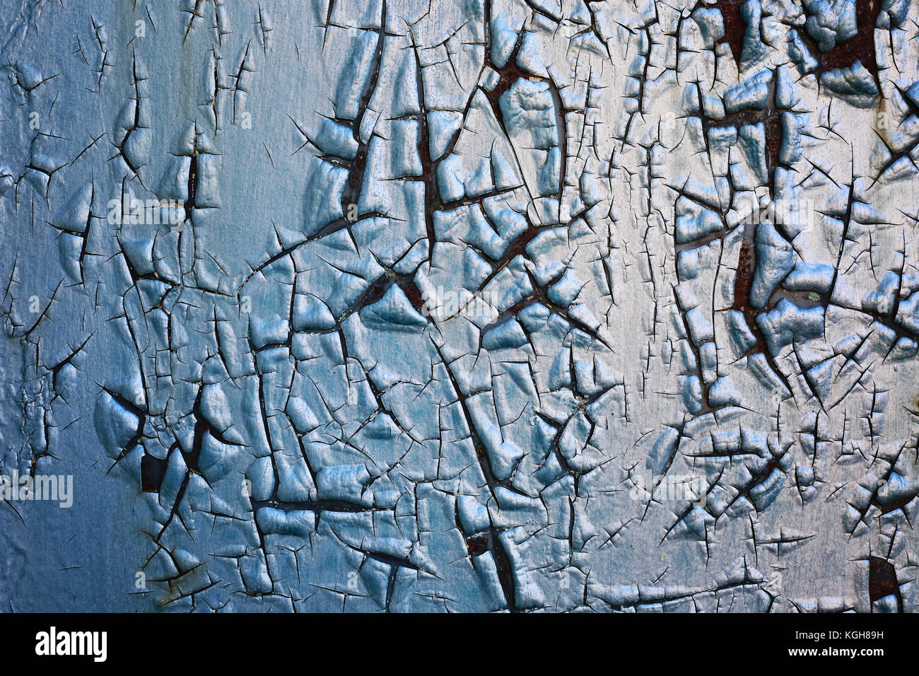 Close-up of metal cracked plate, old paint cracking Stock Photo - Alamy