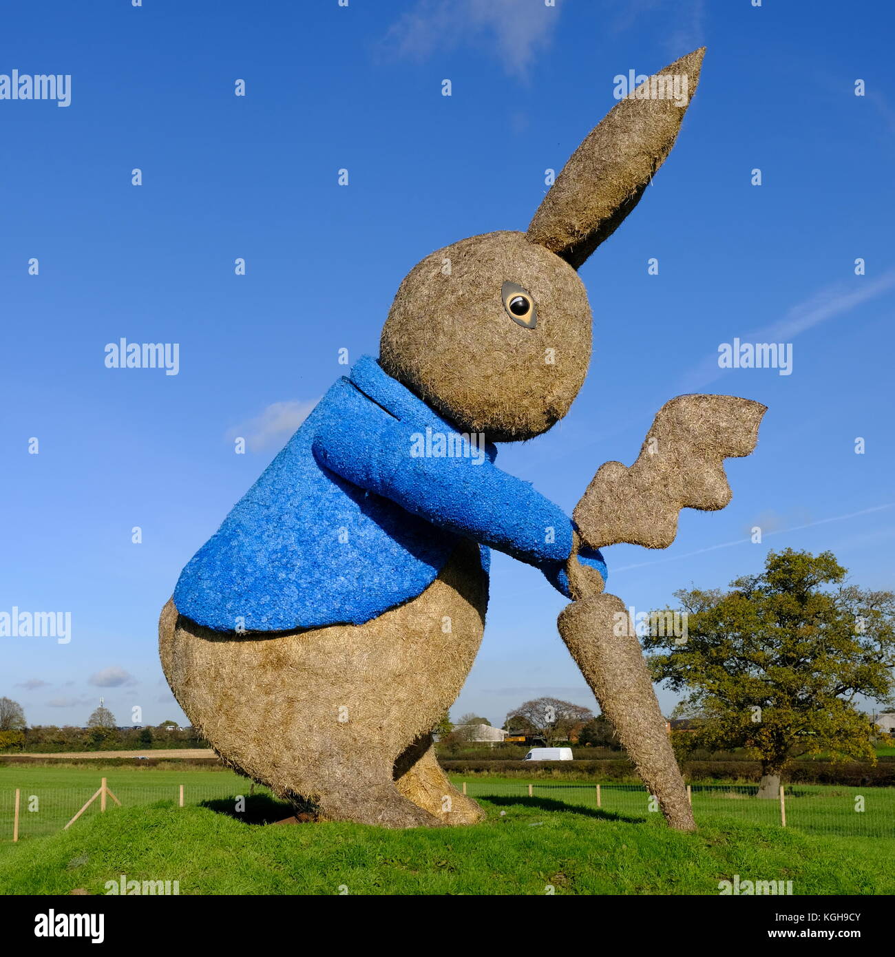 Peter rabbit sculpture straw hi-res stock photography and images - Alamy