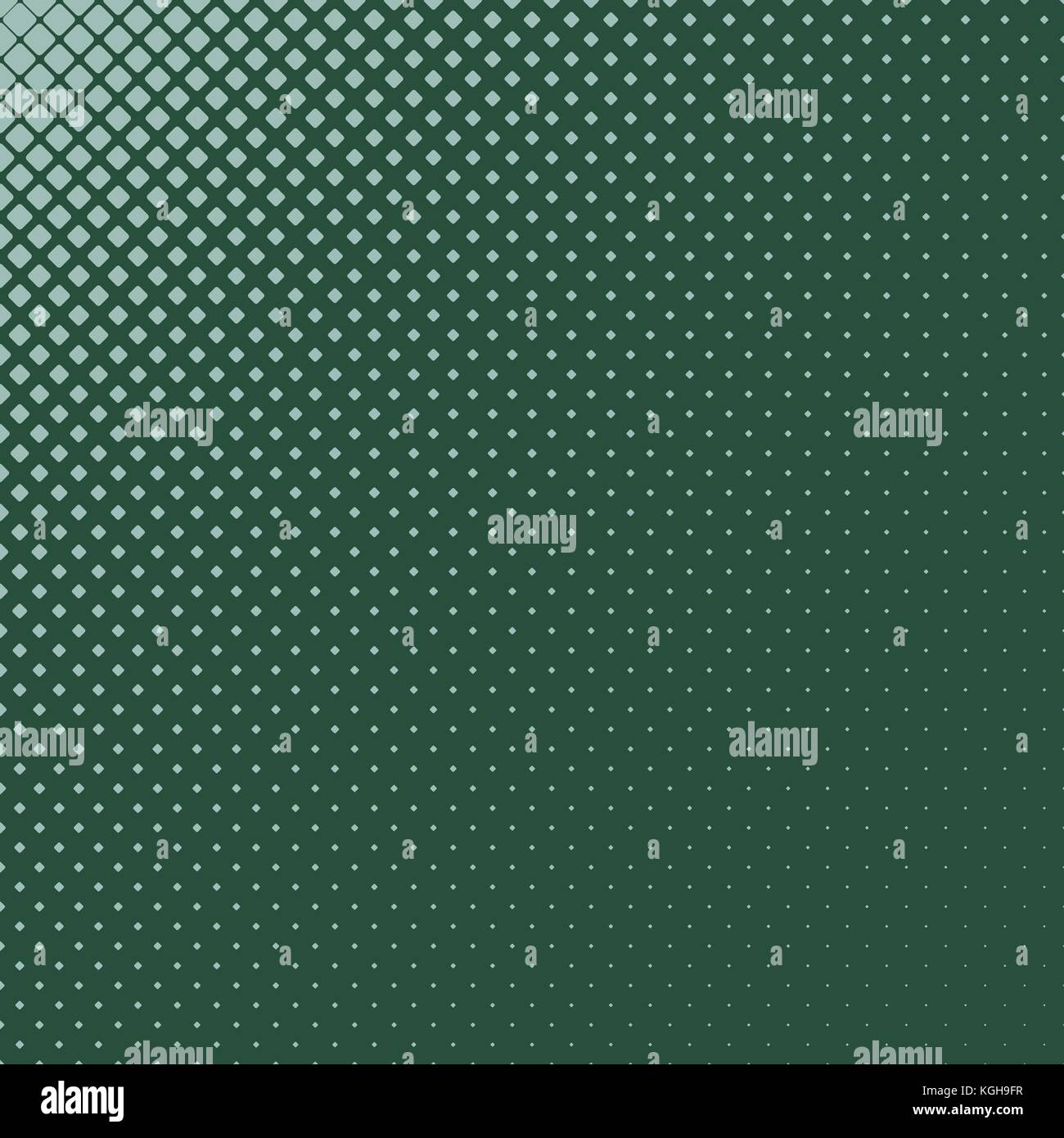 Geometric halftone rounded square pattern background - vector graphic with diagonal squares ...