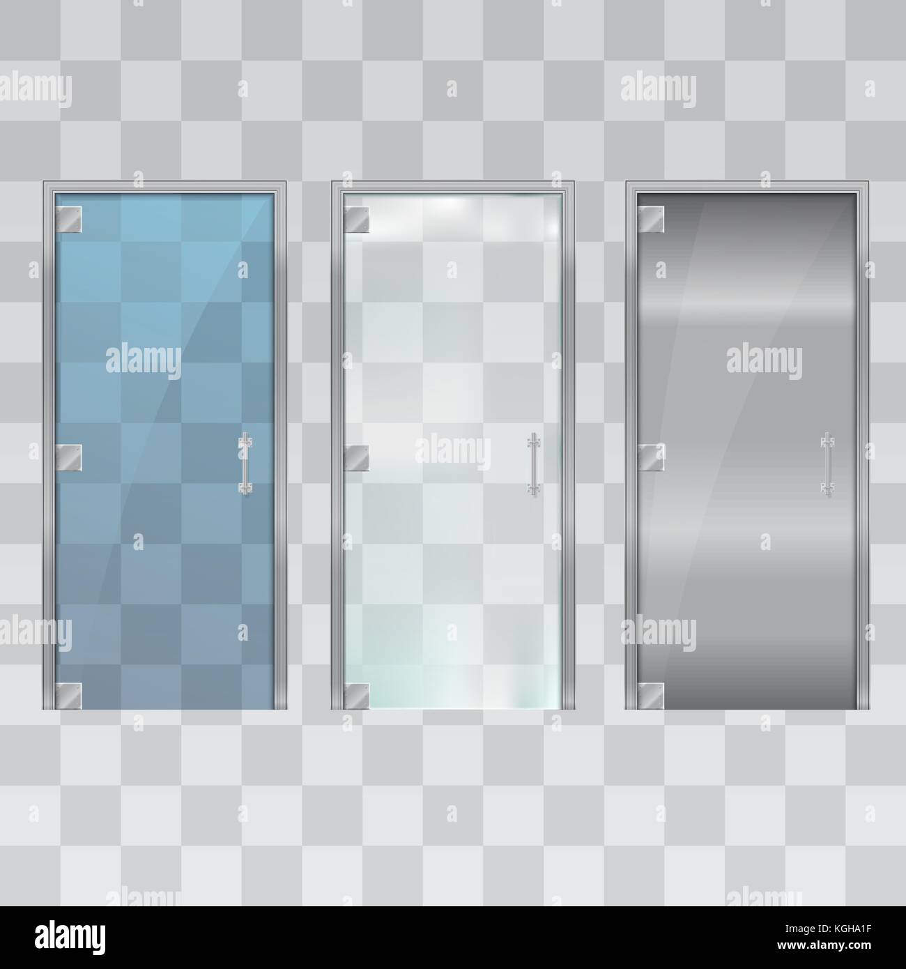 Modern glass doors Stock Vector Image & Art - Alamy