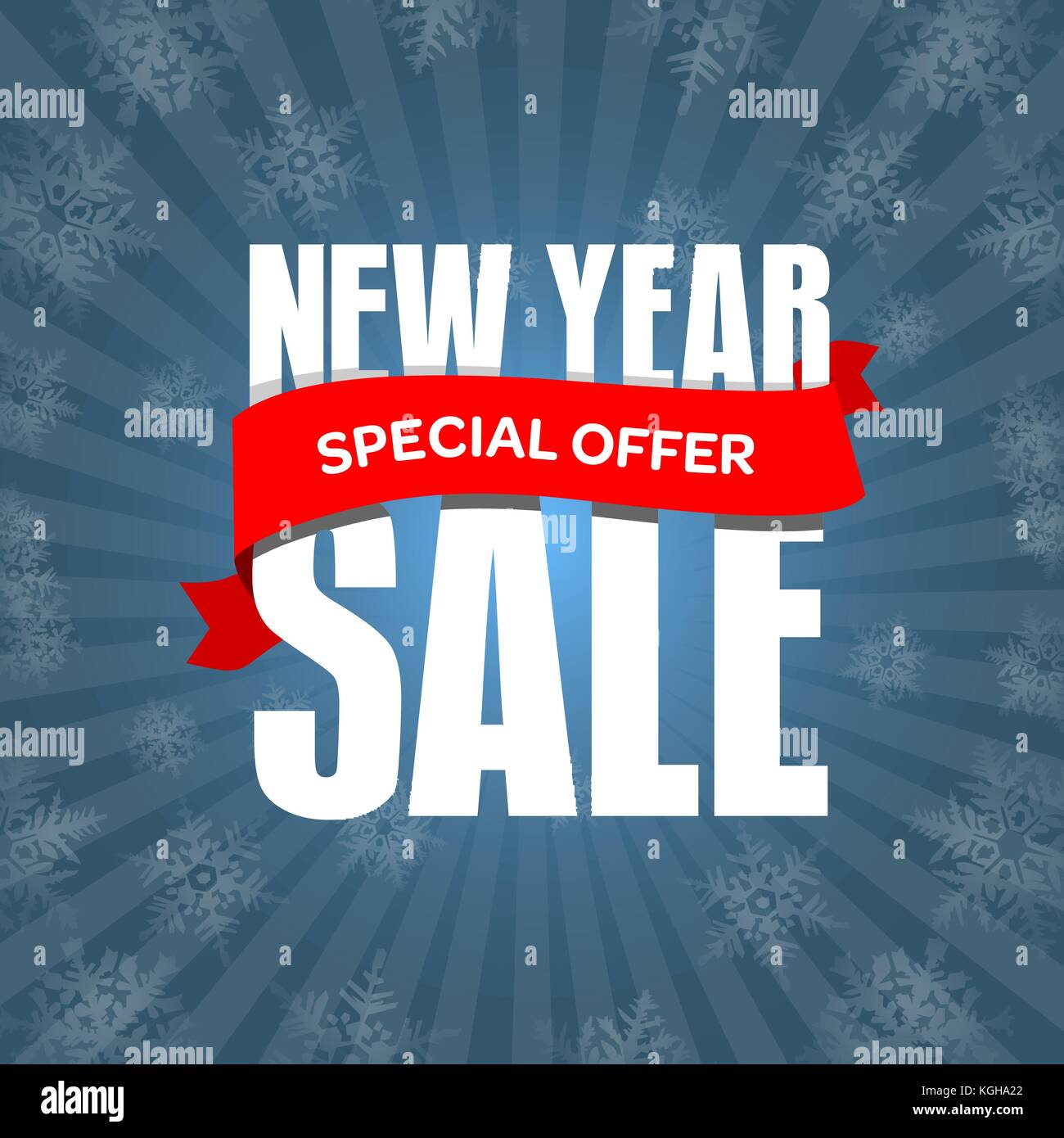 New Year sale badge, label, promo banner template. Special offer text ...