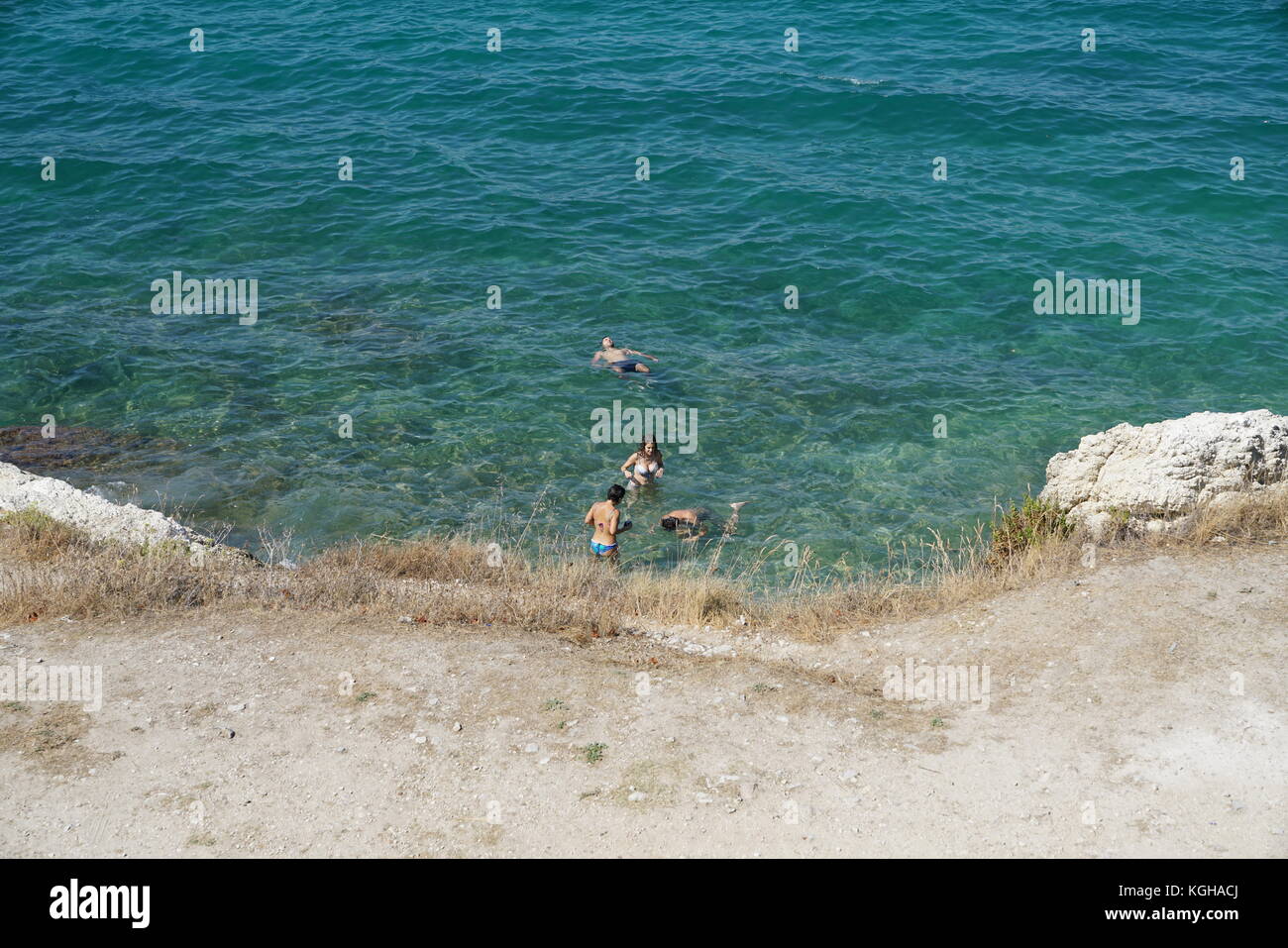 Corfu, Greece: People at the beach Stock Photo - Alamy
